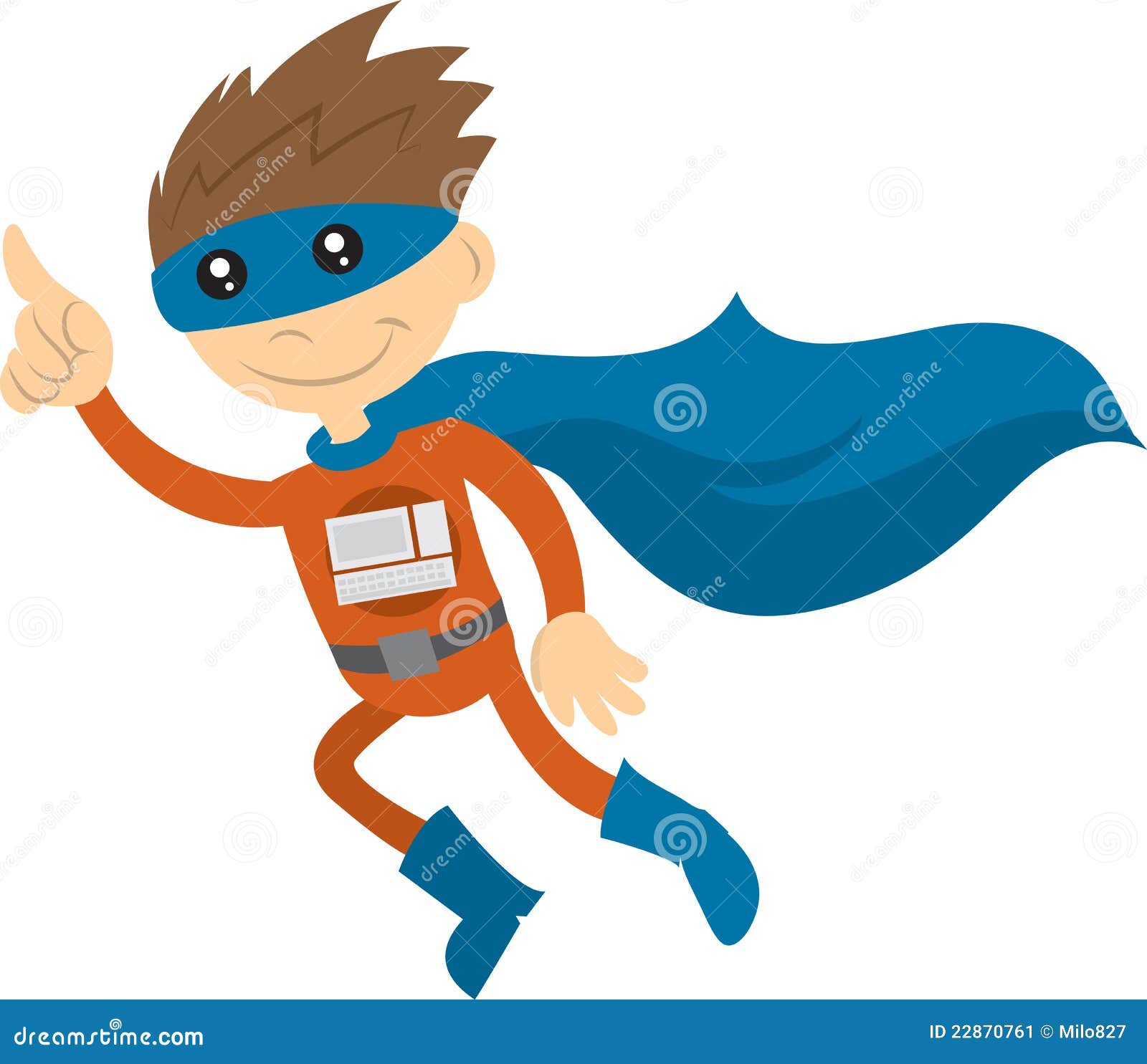 Tech Superhero stock vector. Illustration of isolated - 22870761