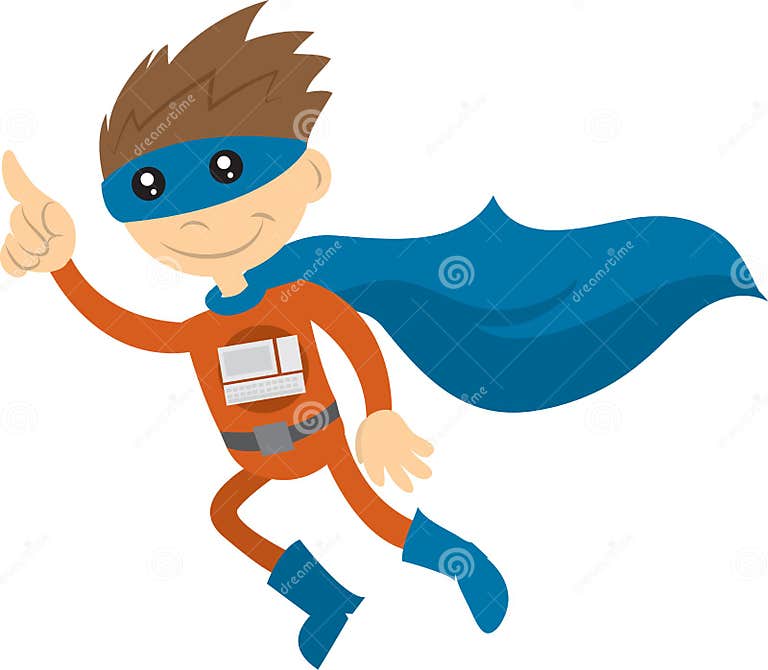 Tech Superhero stock vector. Illustration of isolated - 22870761