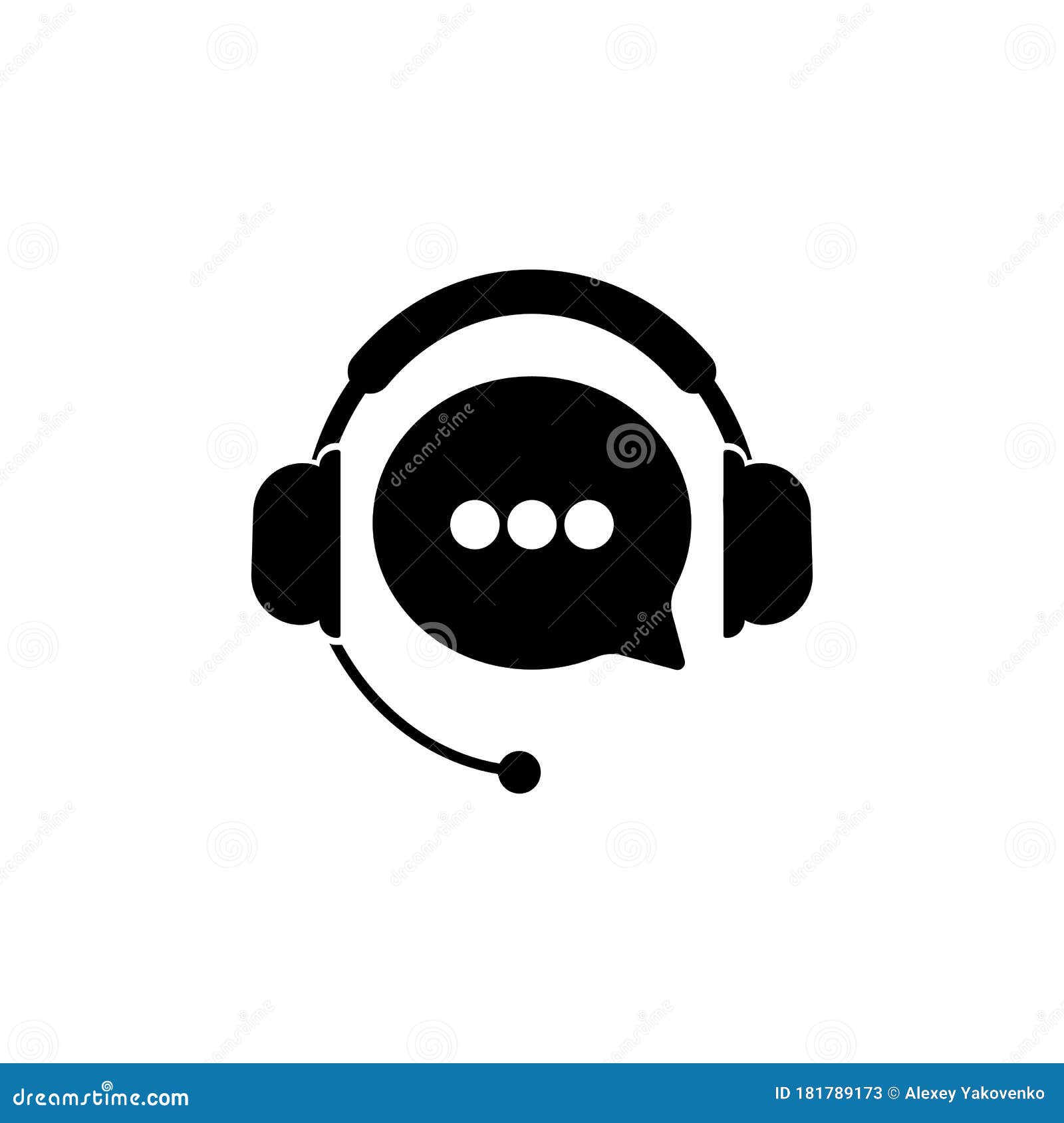 Call Center Headset Icon