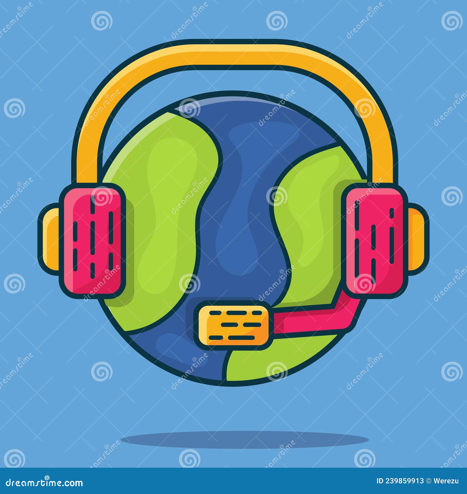 Tech Support Concept Symbol Vector Illustration in Flat Style Stock ...