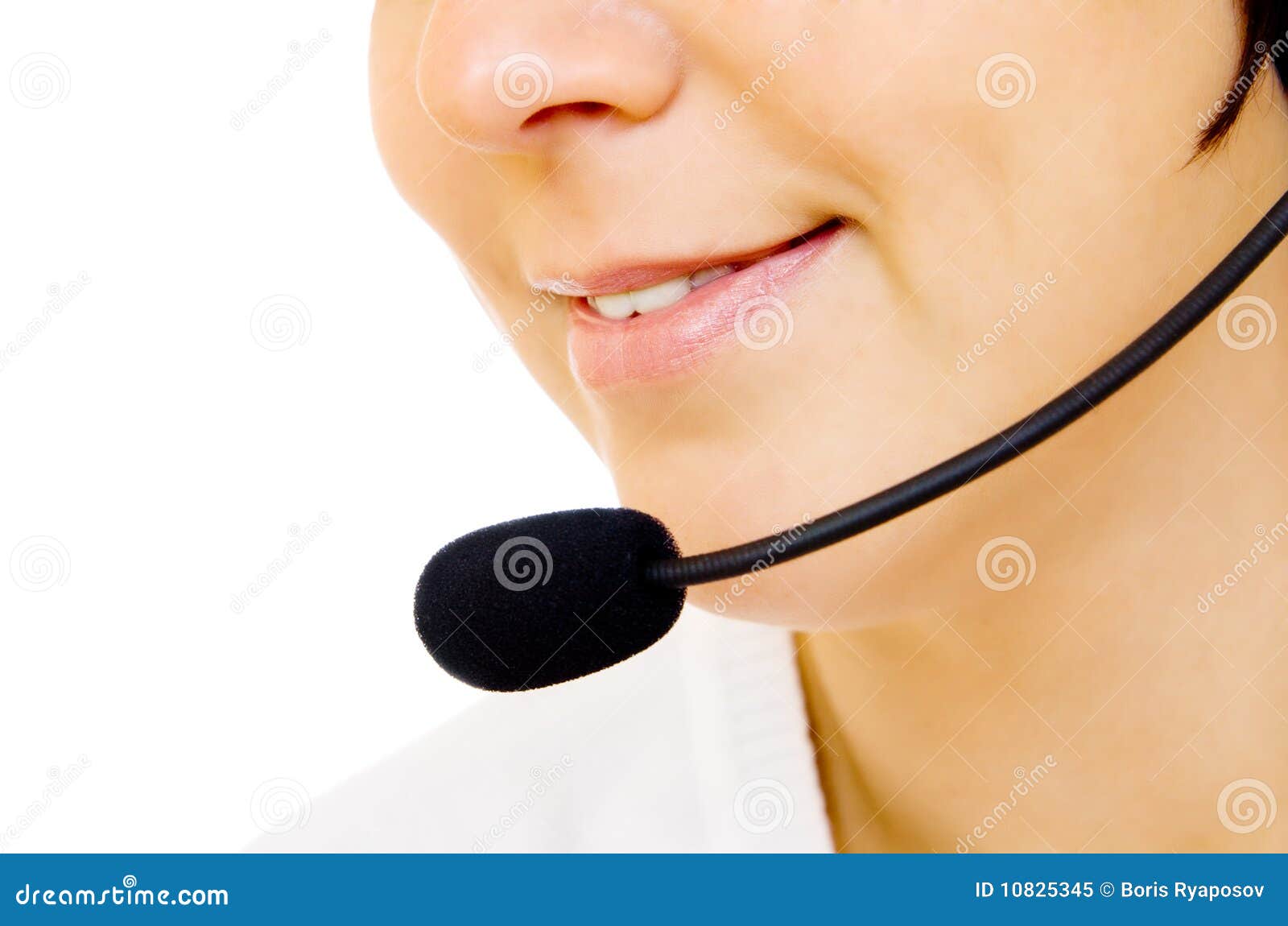 Tech support girl face stock image. Image of caucasian - 10825345