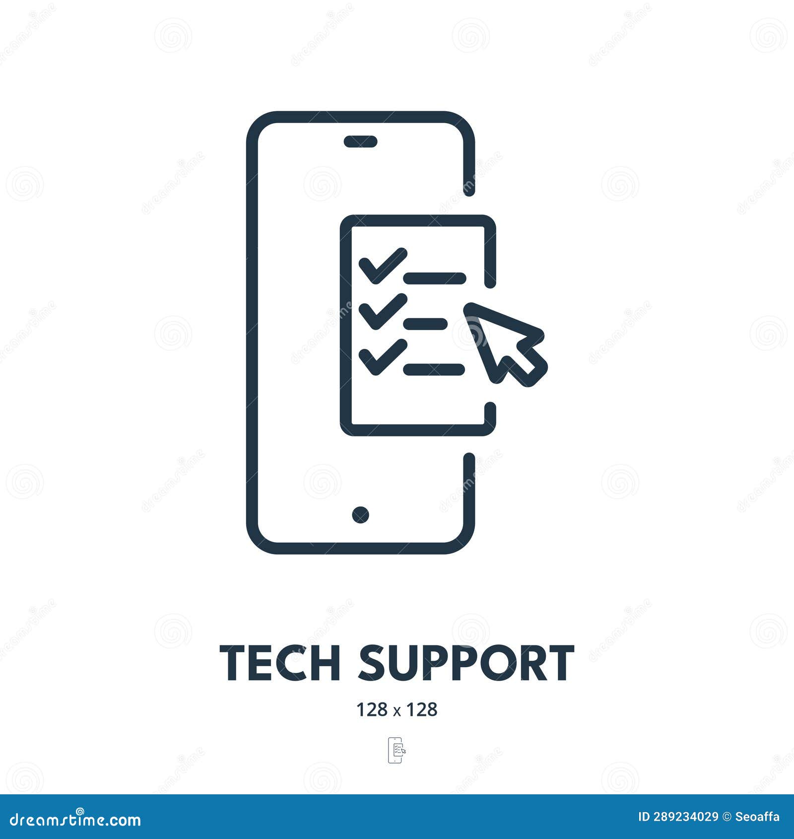 Tech Support Icon. Technology, Assistance, Help. Editable Stroke ...