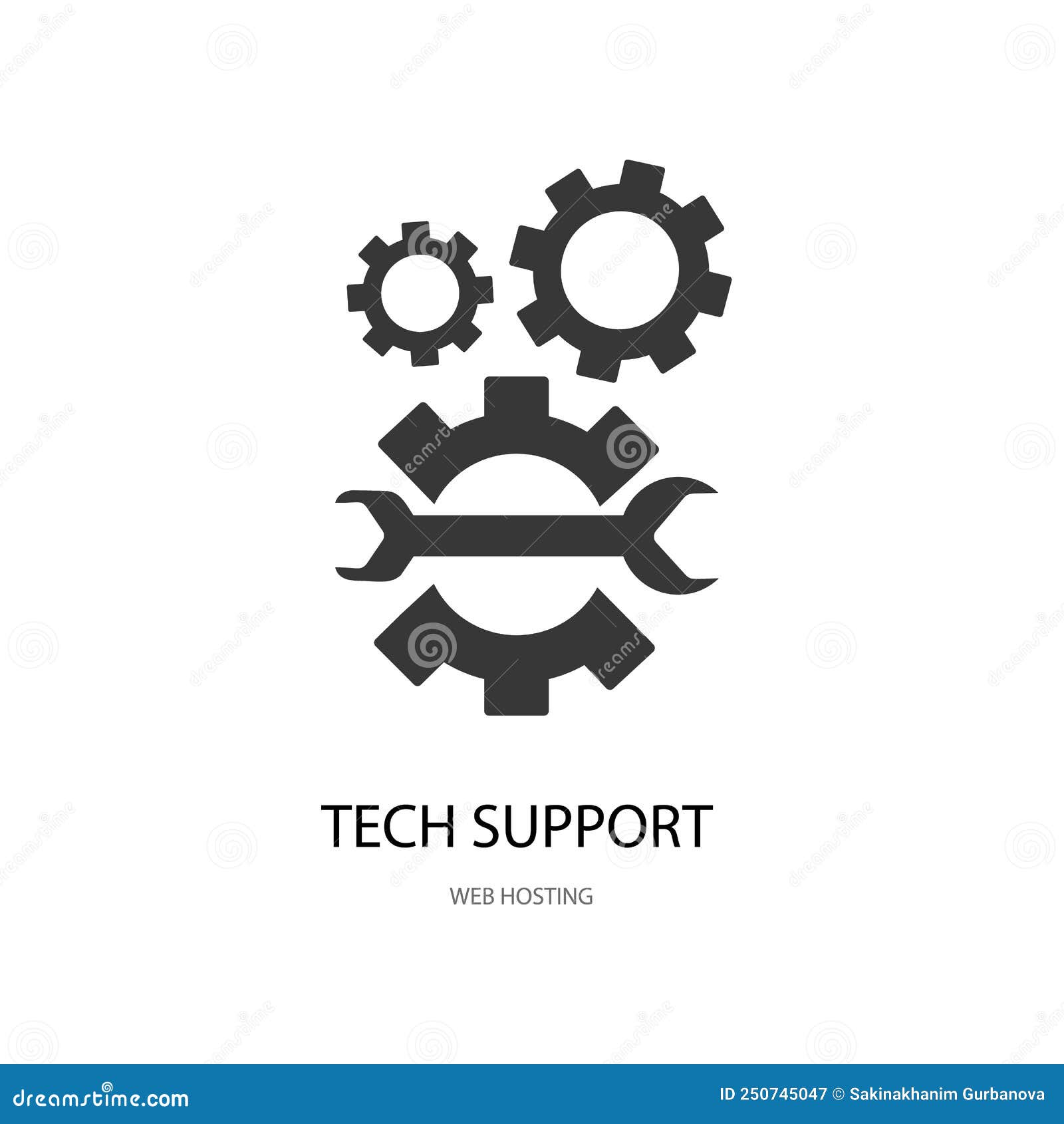 Tech Support Icon. Trendy Tech Support Logo Concept on White Background ...