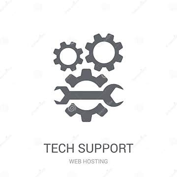 Tech Support Icon. Trendy Tech Support Logo Concept on White Background ...