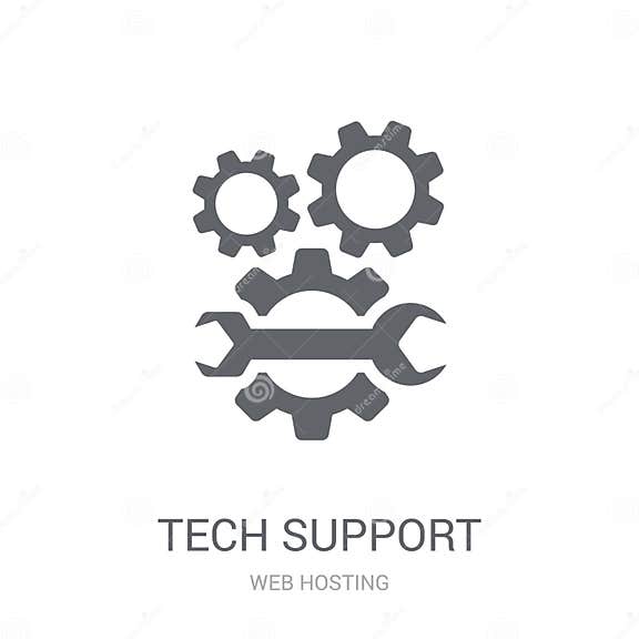 Tech Support Icon. Trendy Tech Support Logo Concept on White Background ...