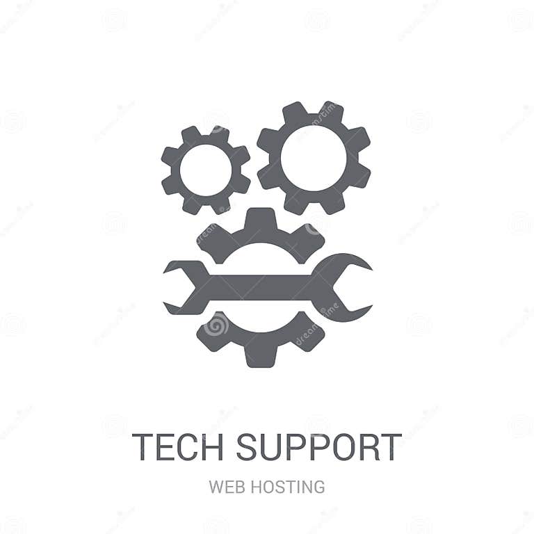 Tech Support Icon. Trendy Tech Support Logo Concept on White Background ...