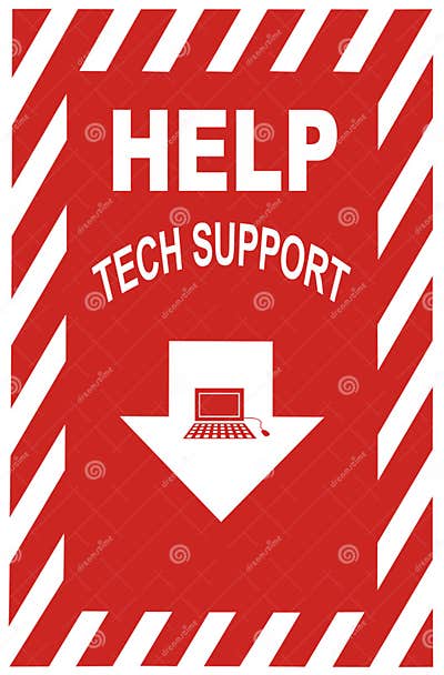 Tech Support Sign stock image. Image of notebook, equipment - 453787