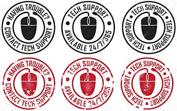 Tech Support Stamps stock vector. Illustration of distressed - 22339324