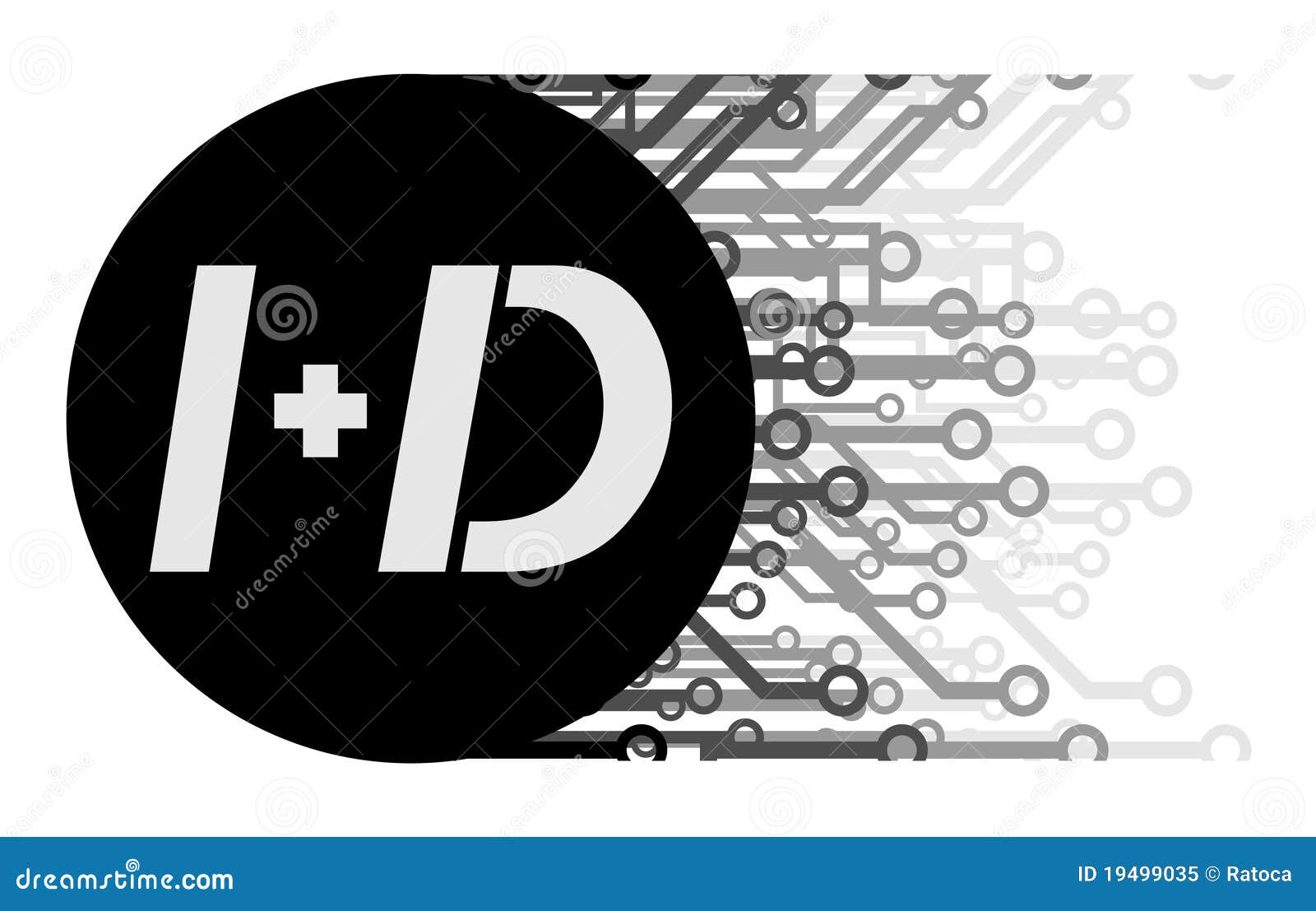 Tech symbol stock vector. Illustration of advancement - 19499035