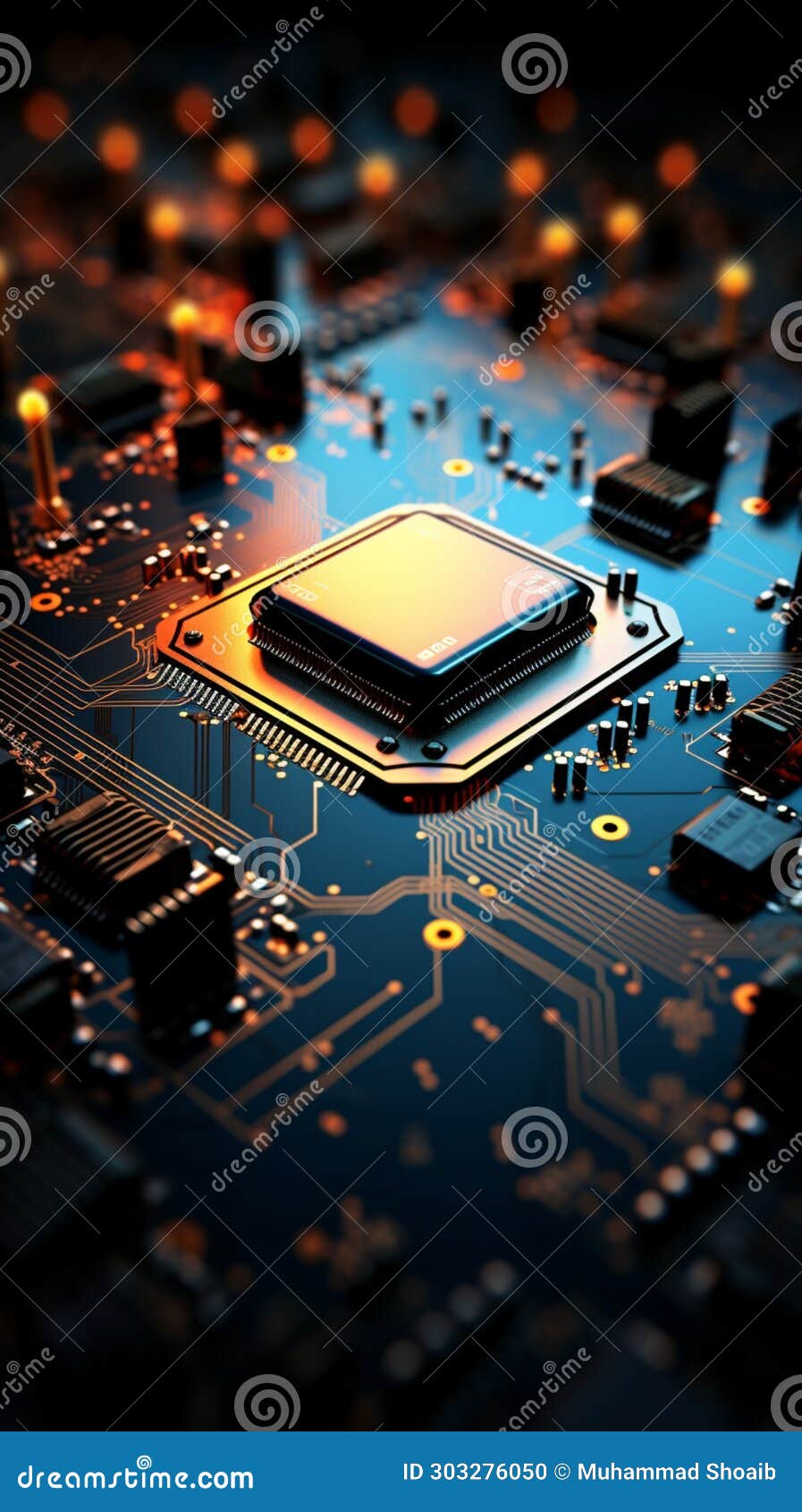 Tech Symphony Processor, Microchips, and Transistors Dance on ...