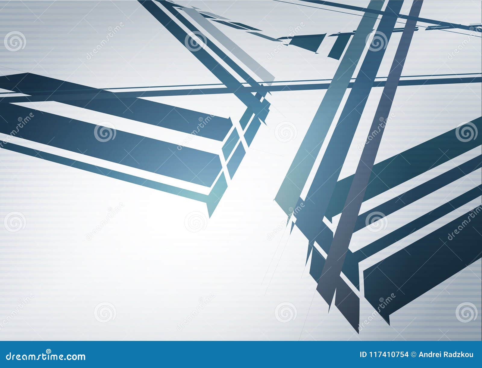 Tech Template with Stripes on Gray Background. Vector Graphics Stock ...