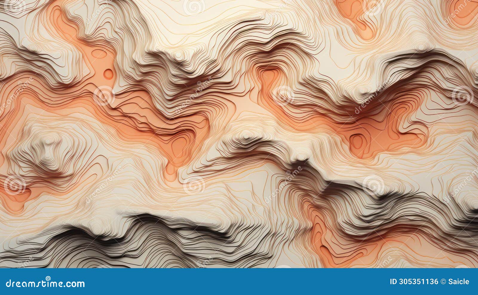 Tech Topographic Relief Abstract Background. Generative AI Stock Photo ...