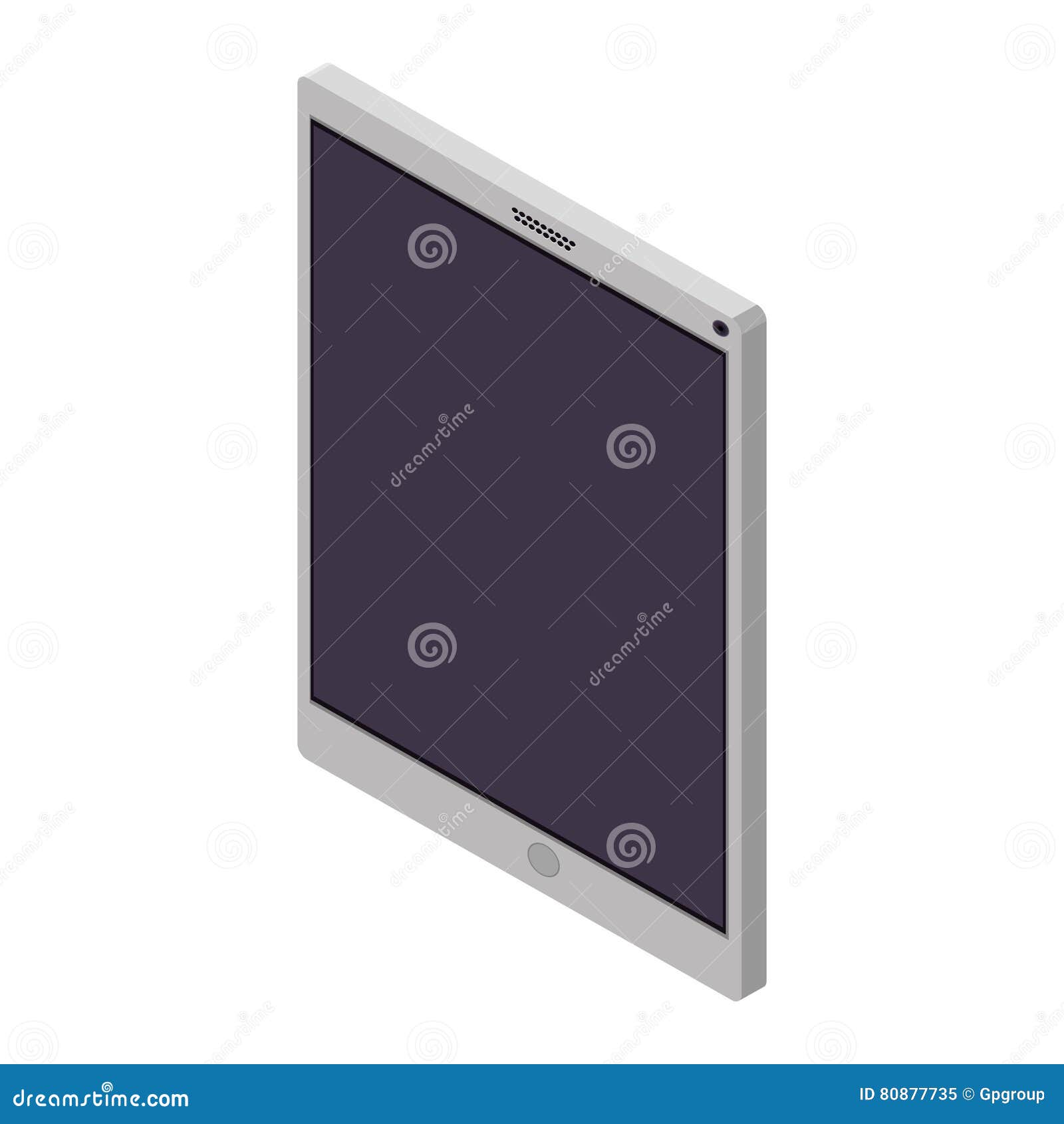 Tech Touch Tablet Camera Front Stock Vector - Illustration of ...