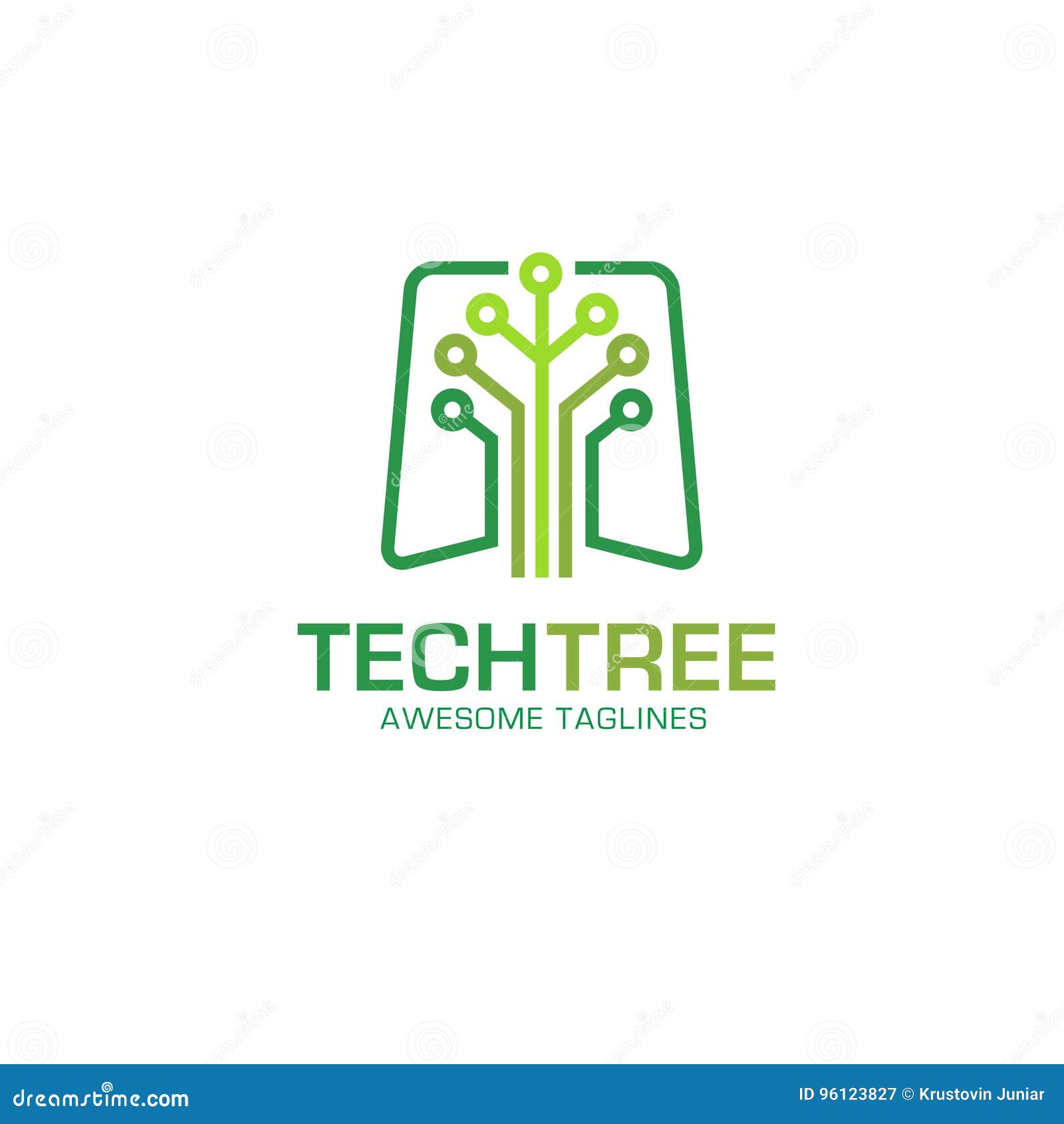 Tech tree logo concept stock vector. Illustration of internet - 96123827