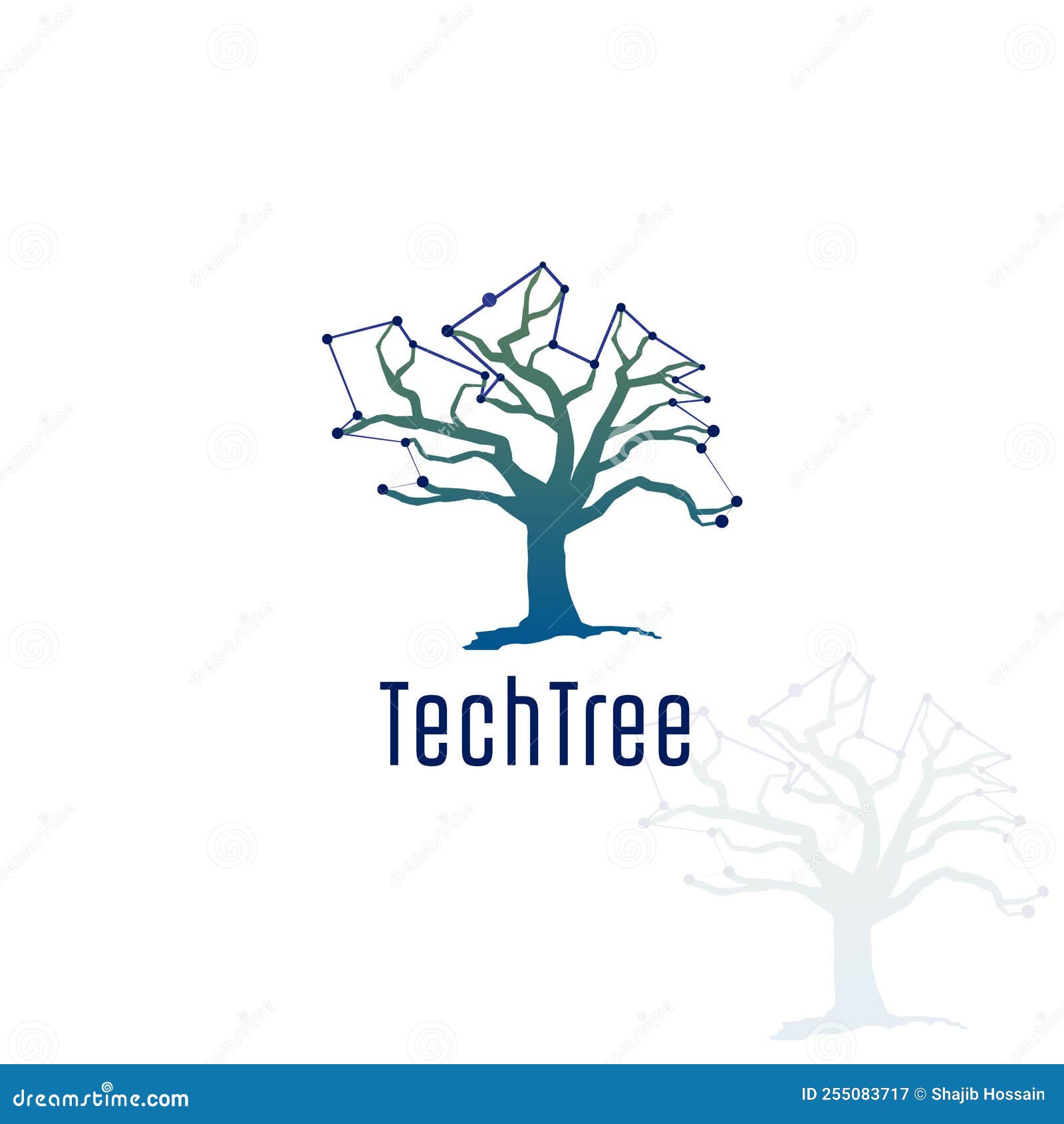 Tech Tree Electrical Circuit Digital Logo Icon Design Stock ...
