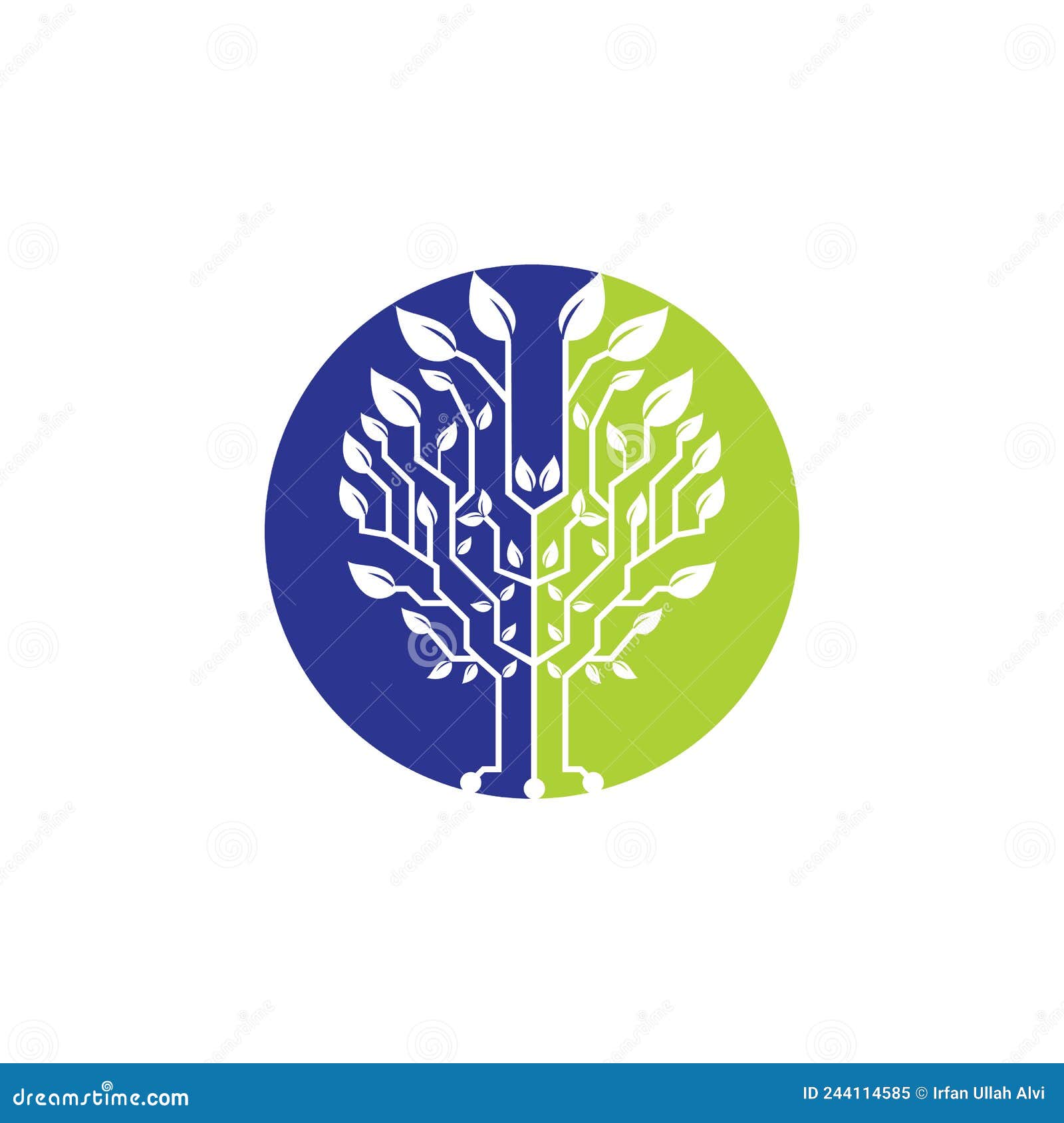 Tech Tree Vector Logo Design Template. Connecting Network Tree Icon ...