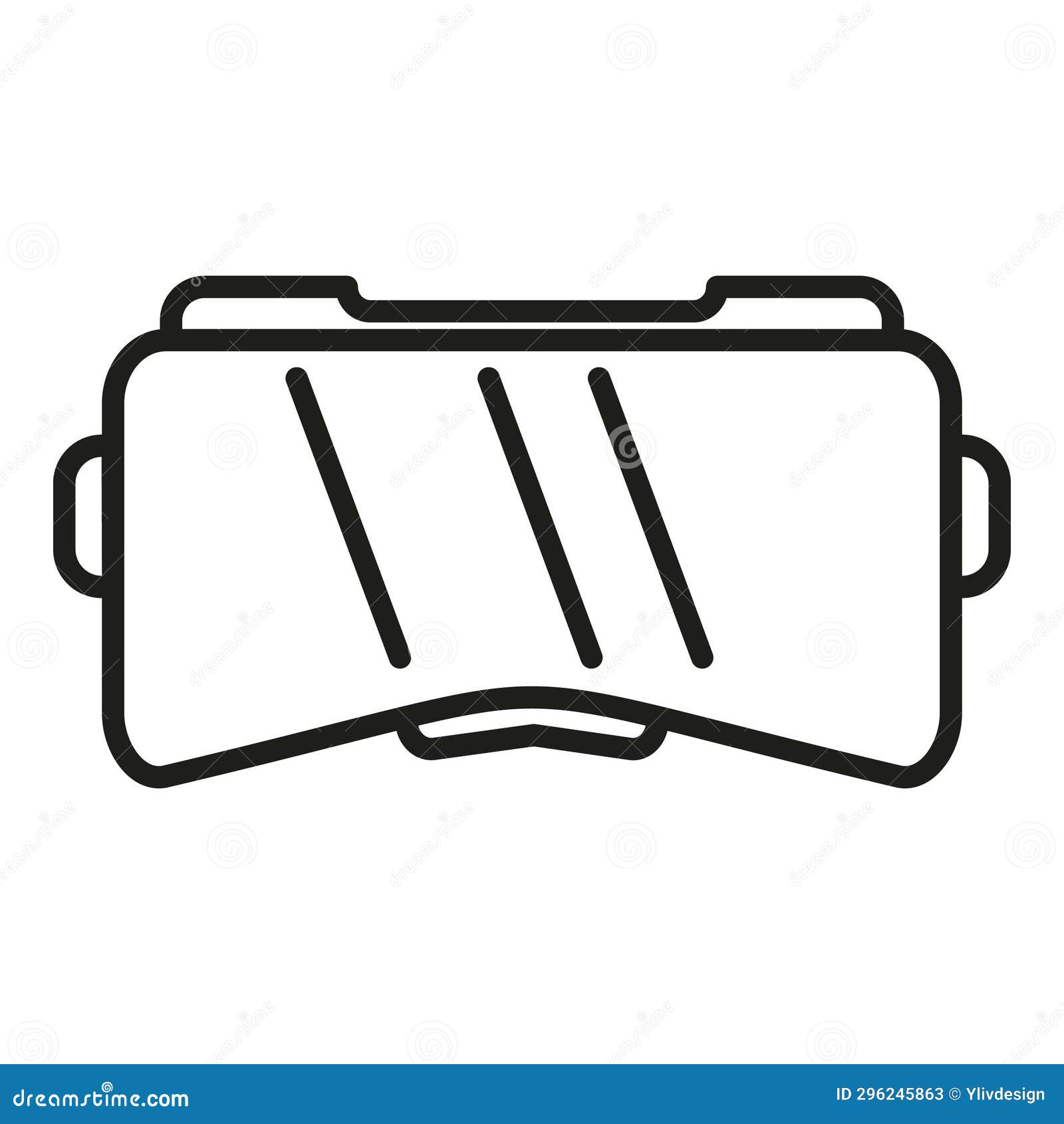 Tech Vr Headset Icon Outline Vector. Simulation Online Stock ...