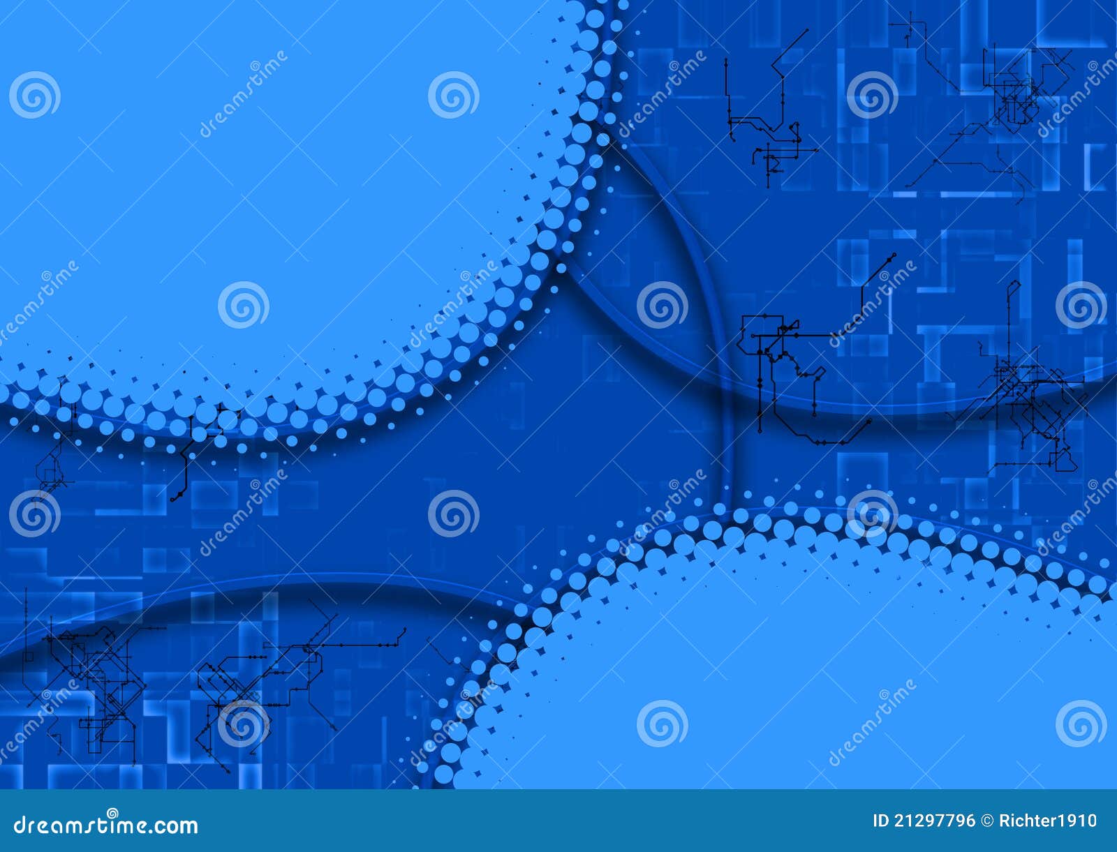 Tech wave background stock illustration. Illustration of decoration ...