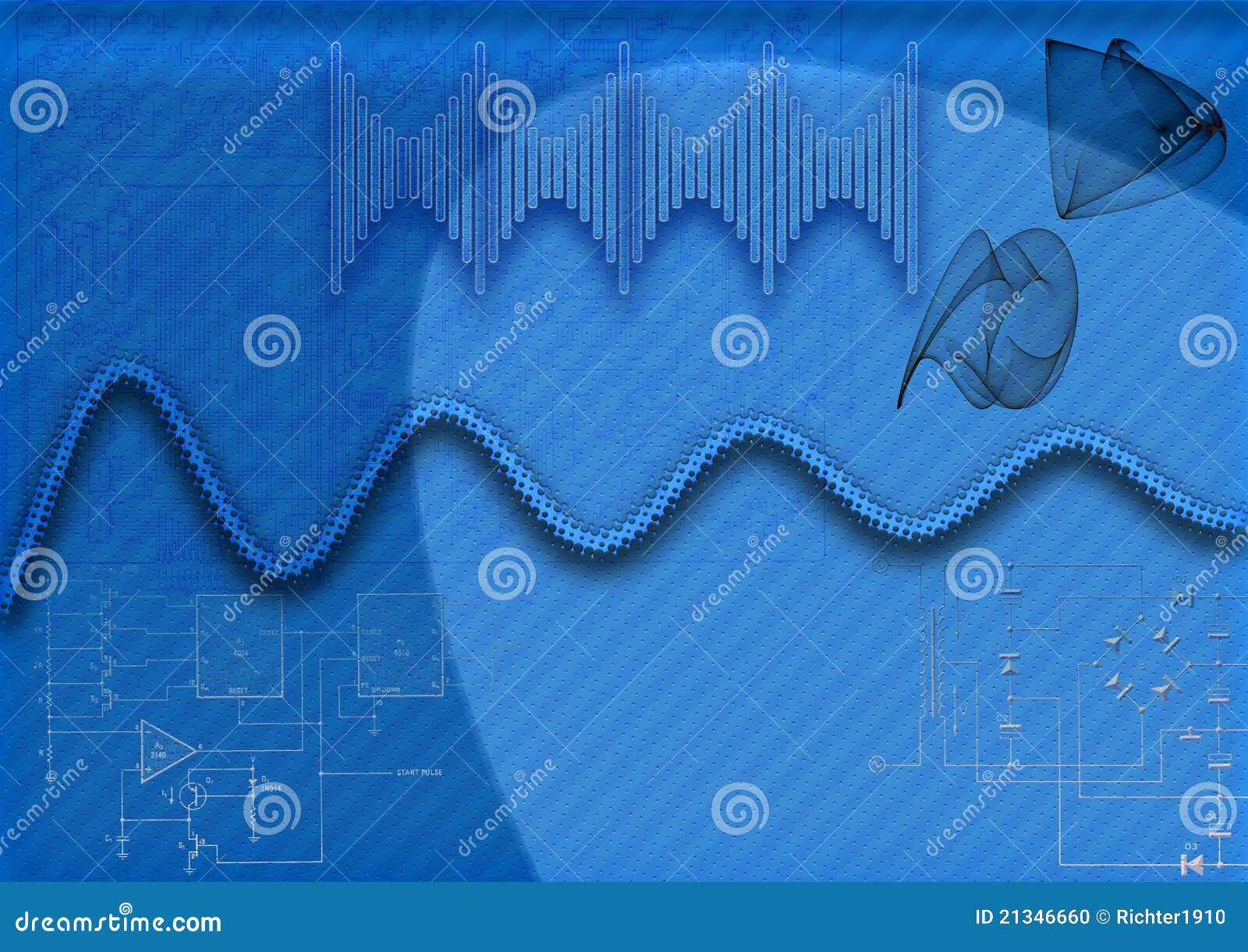Tech wave background stock illustration. Illustration of aura - 21346660