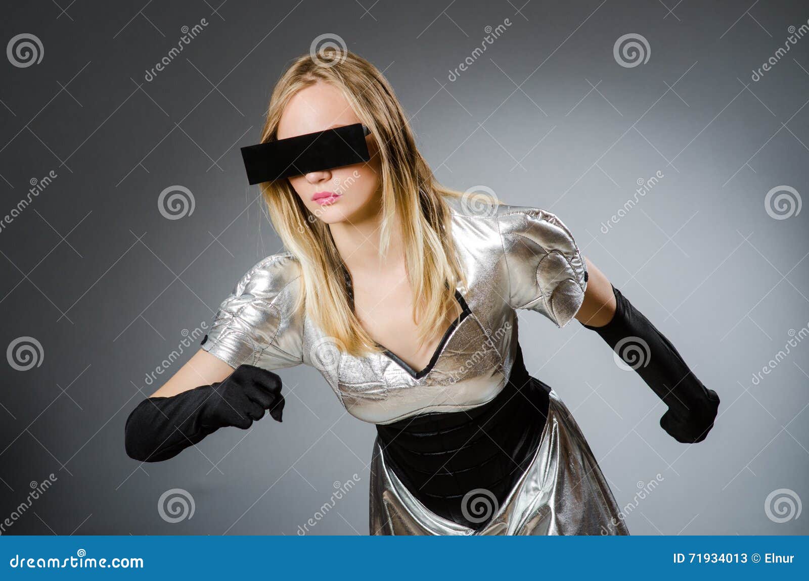 The Tech Woman in Futuristic Concept Stock Image - Image of head, face ...