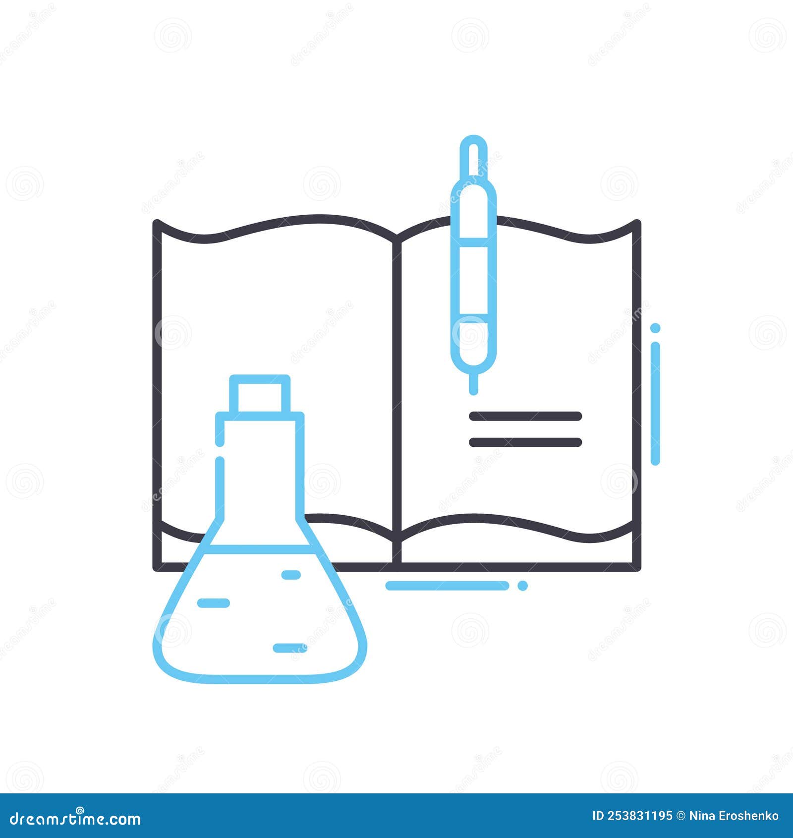 Techbook Line Icon, Outline Symbol, Vector Illustration, Concept Sign ...