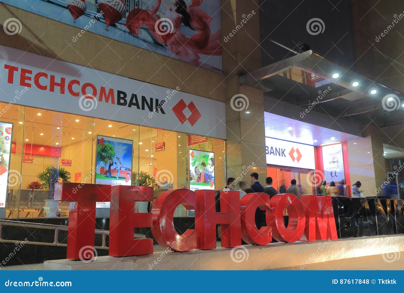 TechcomBank Vietnam editorial stock photo. Image of techcombank - 87617848