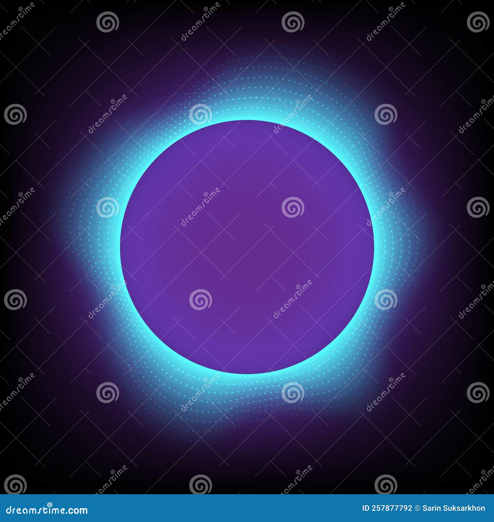 Abstract Technology Style Background, Theme of Circular Sound Ring with ...