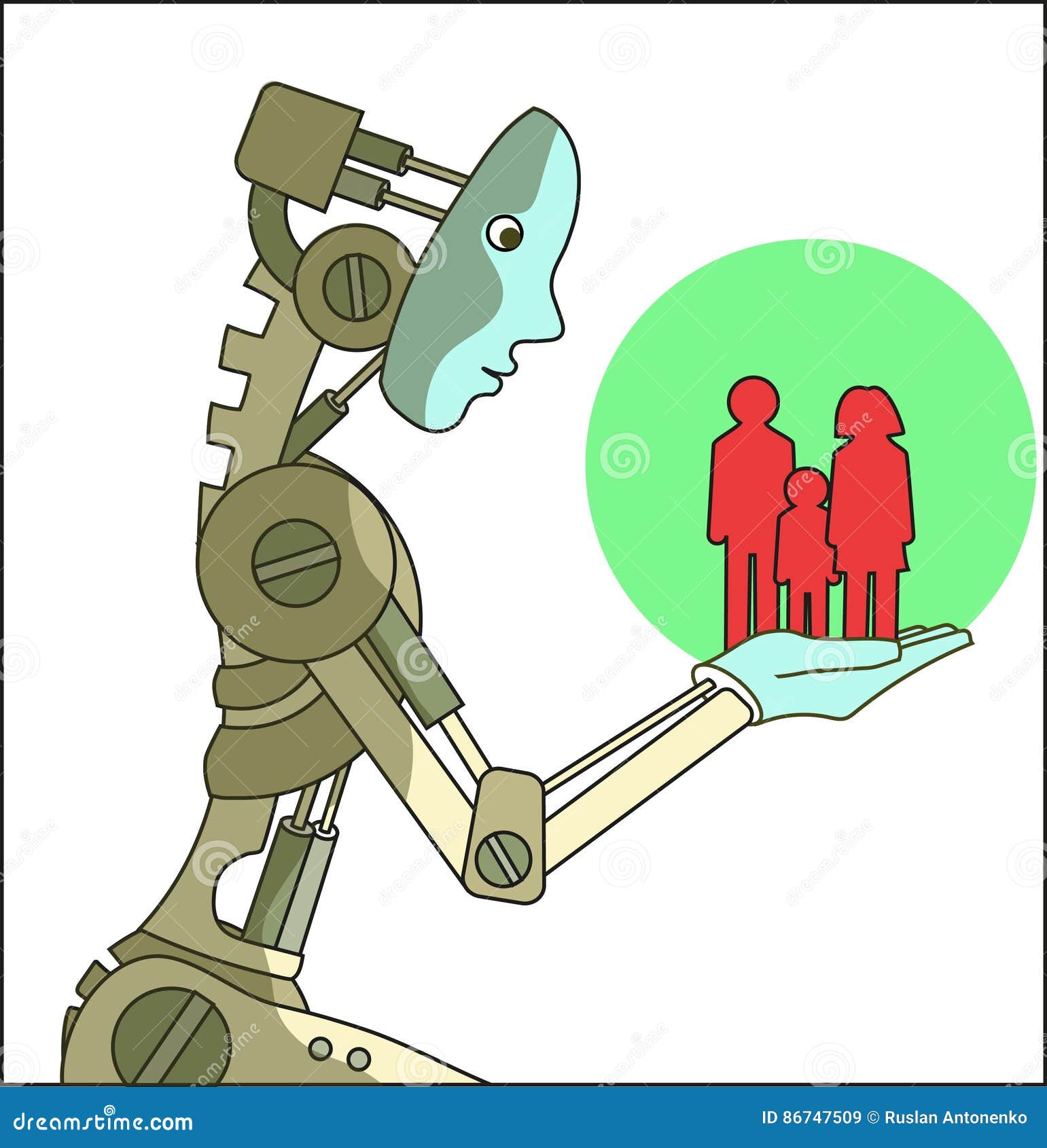 Techmen for humans stock vector. Illustration of apocalyptic - 86747509