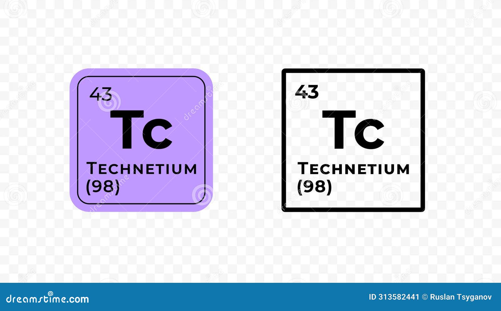 Technetium, Chemical Element of the Periodic Table Vector Stock Vector ...