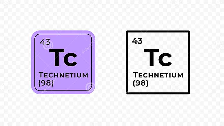 Technetium, Chemical Element of the Periodic Table Vector Stock Vector ...