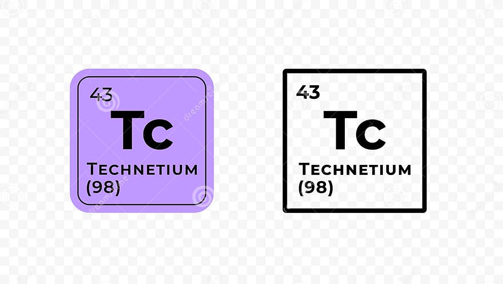 Technetium, Chemical Element of the Periodic Table Vector Stock Vector ...