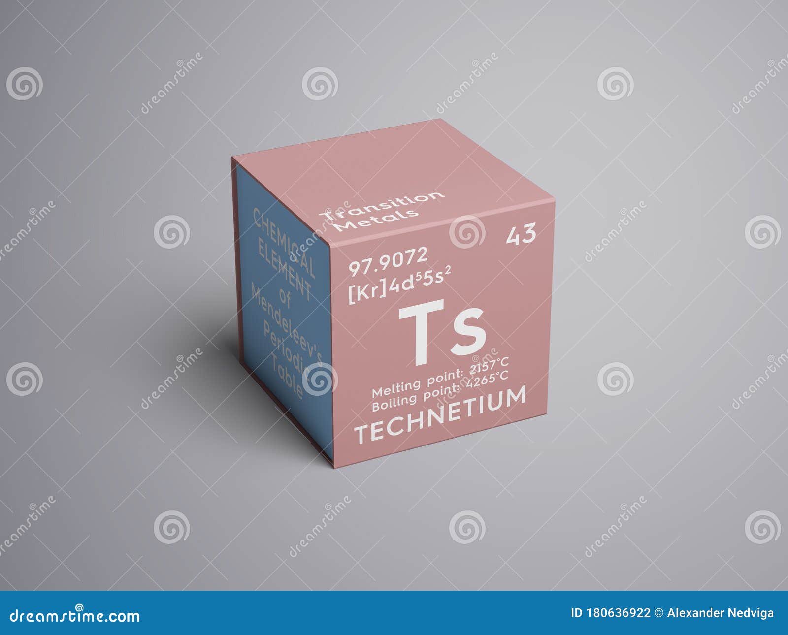 Technetium. Transition Metals. Chemical Element Of Mendeleev\'s ...