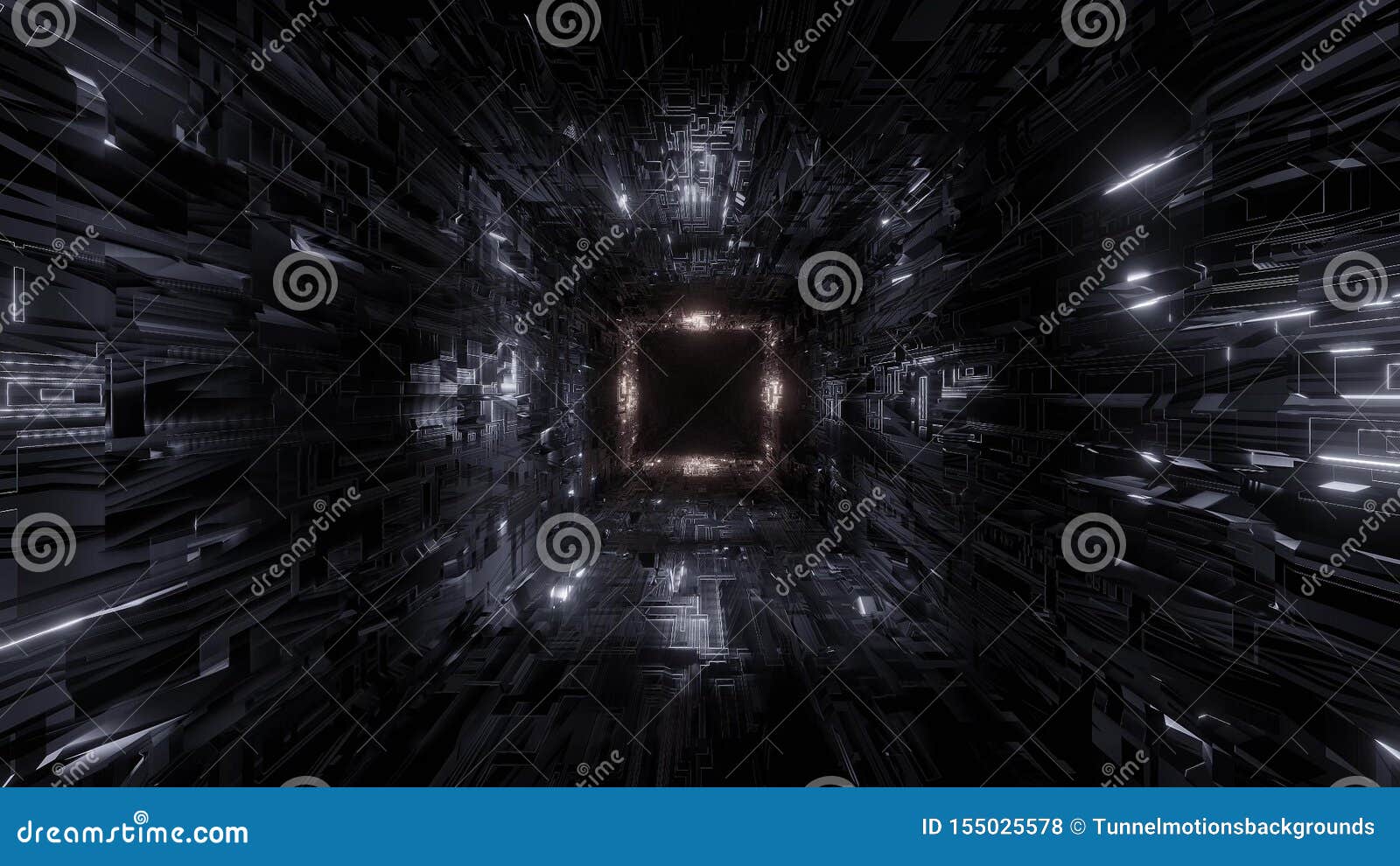 Technic Technology Space Tunnel Background Wallpaper 3d Rendering 3d ...