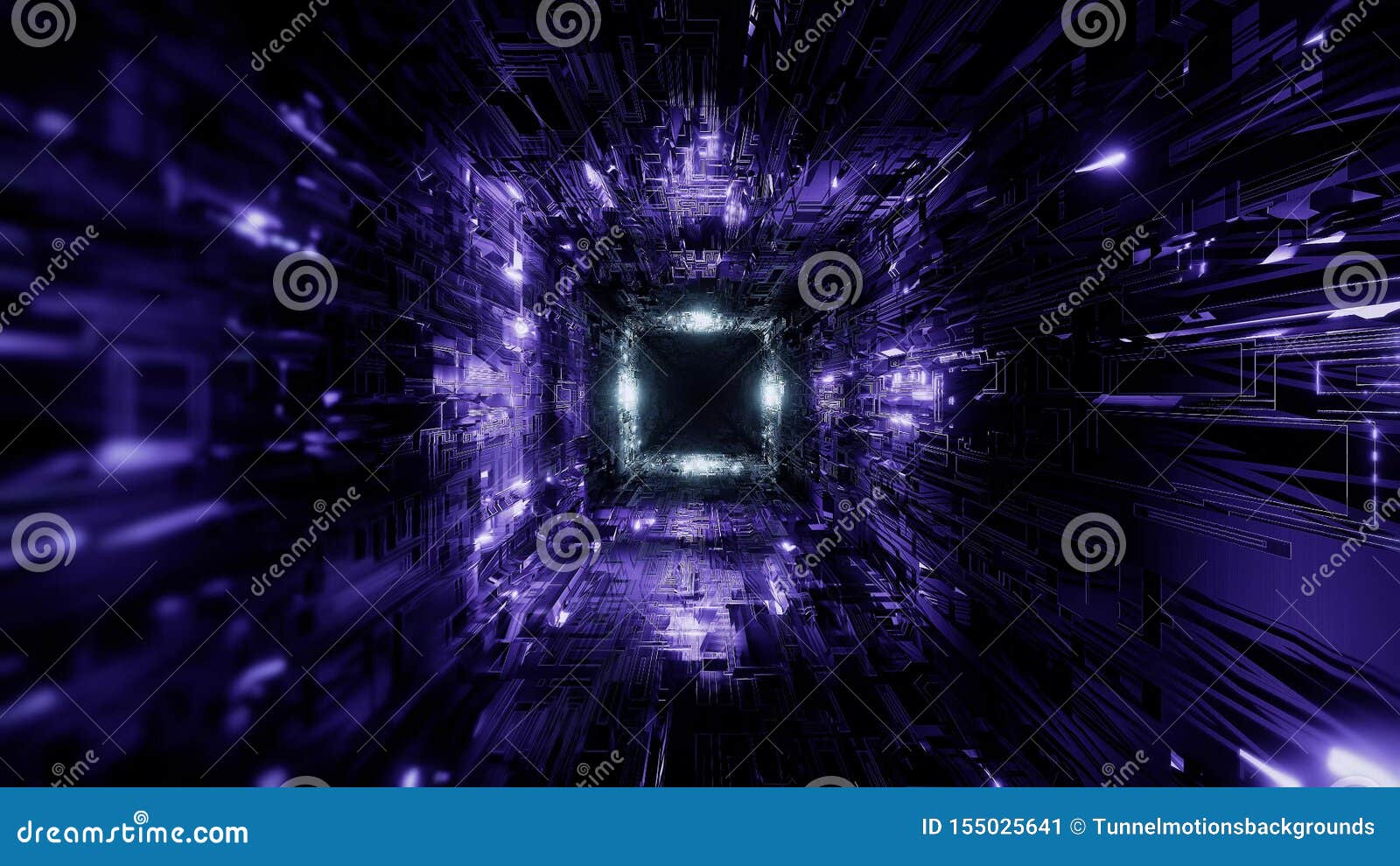 Technic Technology Space Tunnel Background Wallpaper 3d Rendering 3d ...