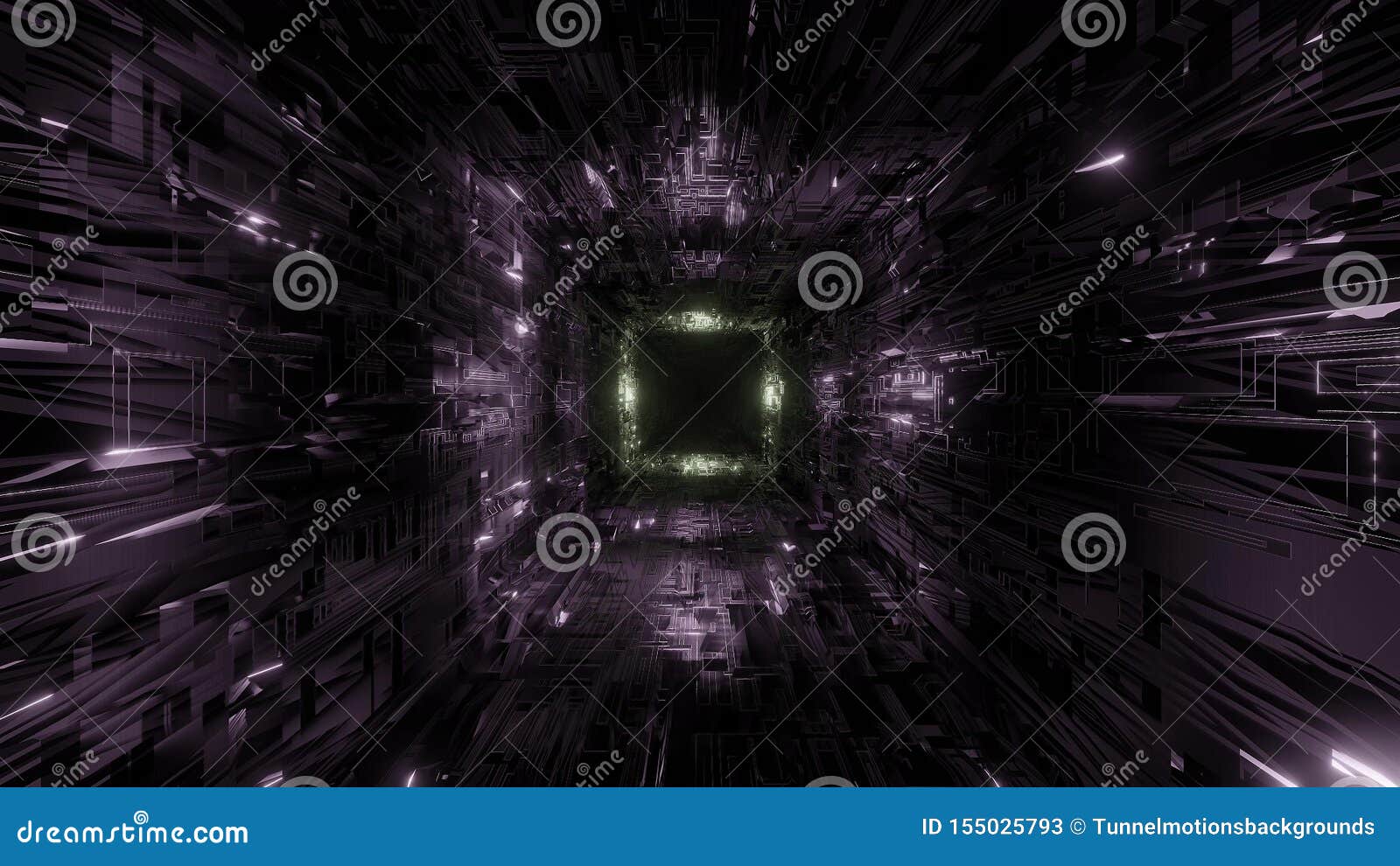 Technic Technology Space Tunnel Background Wallpaper 3d Rendering 3d ...