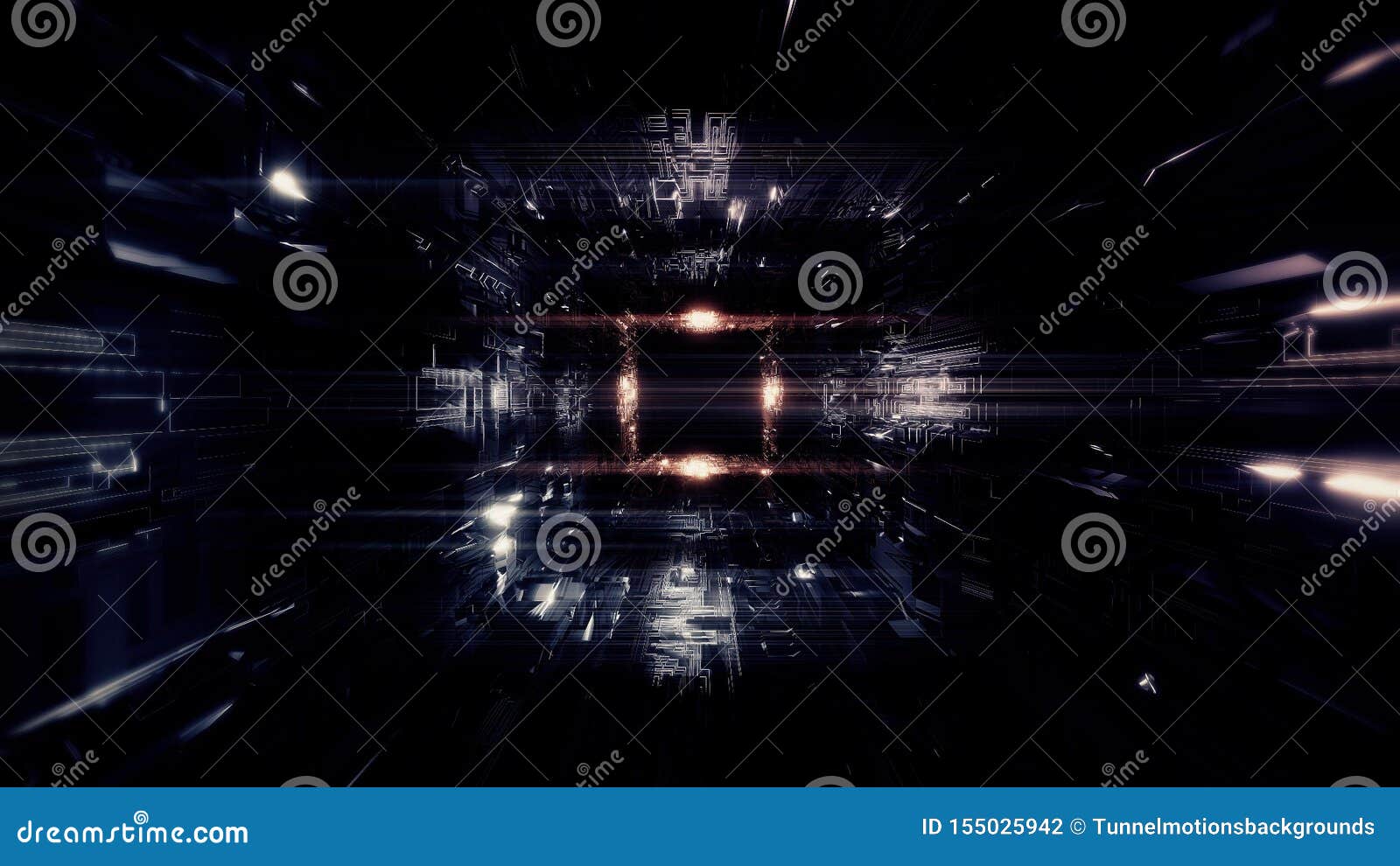 Technic Technology Space Tunnel Background Wallpaper 3d Rendering 3d ...