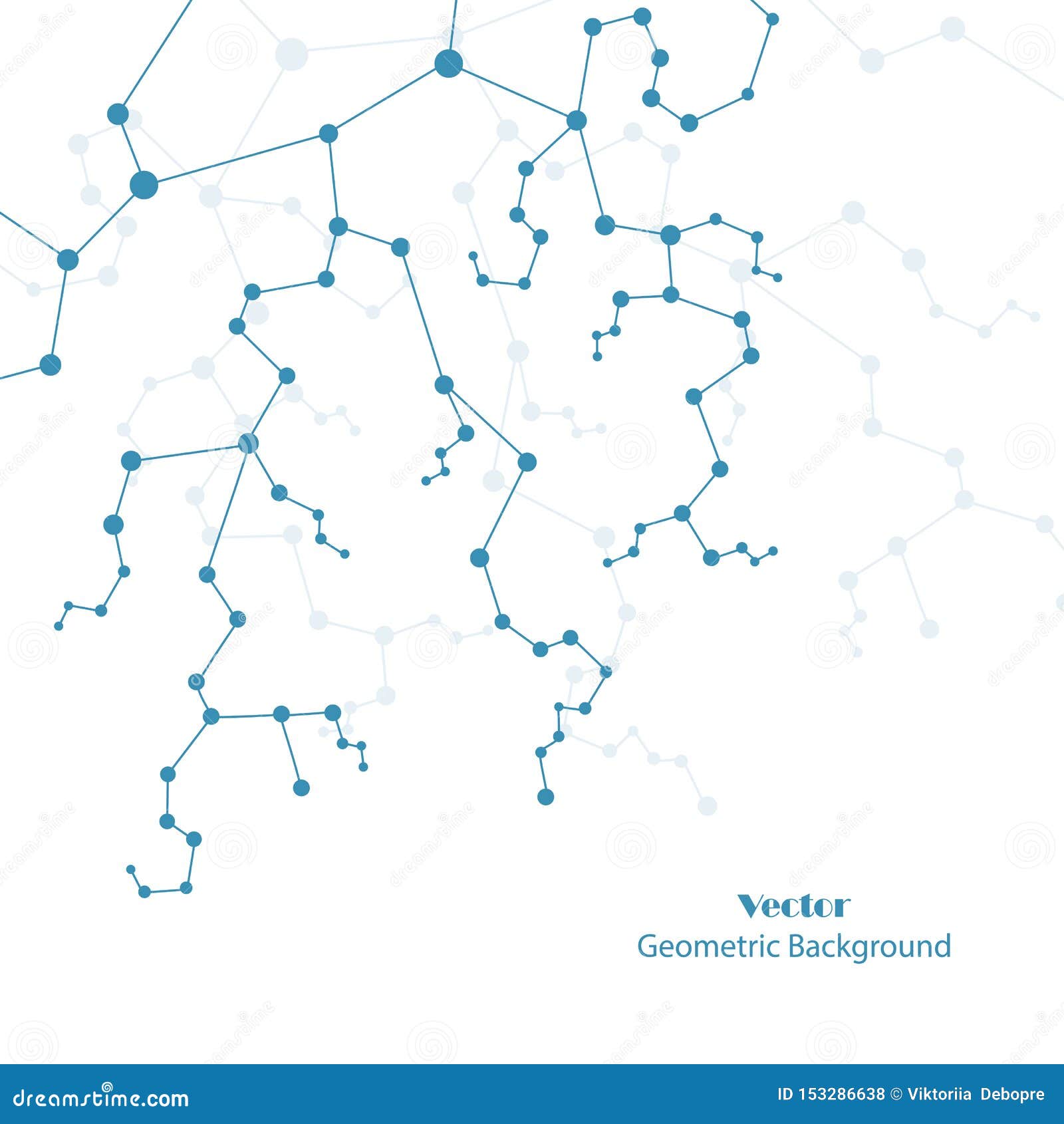 Technical Abstract Background with Connecting Dots and Lines Stock ...