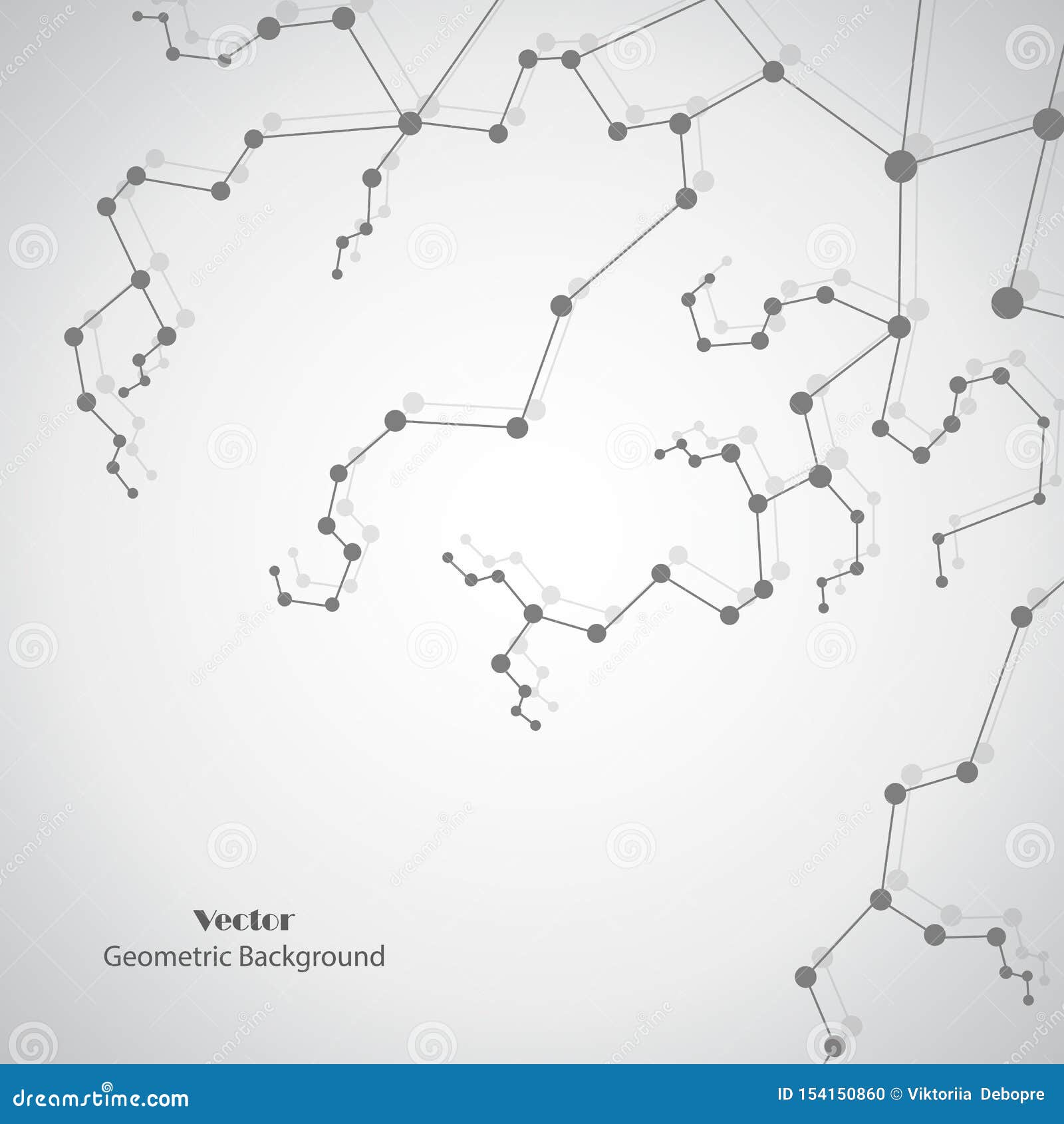 Technical Abstract Background with Connecting Dots and Lines Stock ...