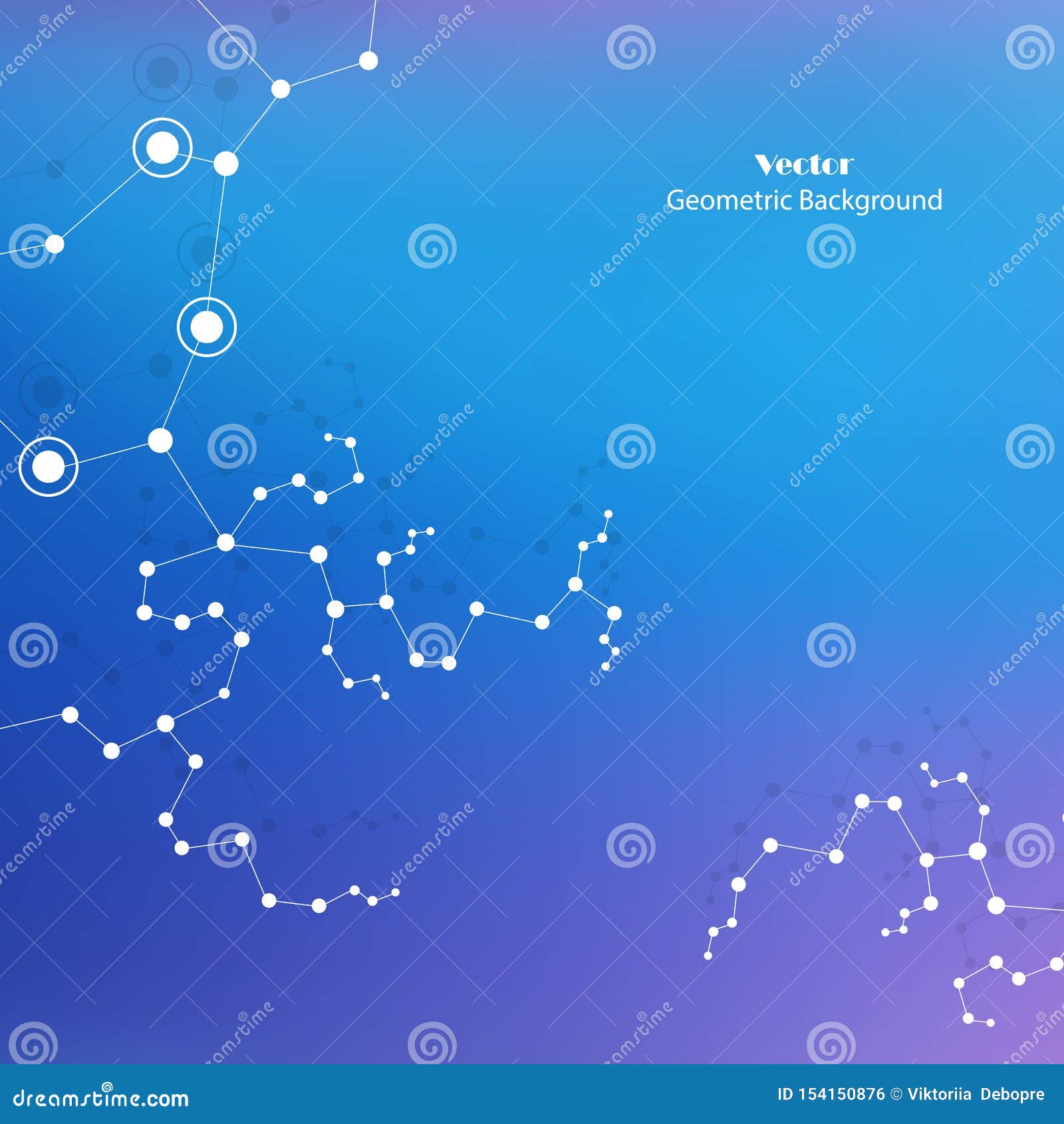 Technical Abstract Background with Connecting Dots and Lines Stock ...