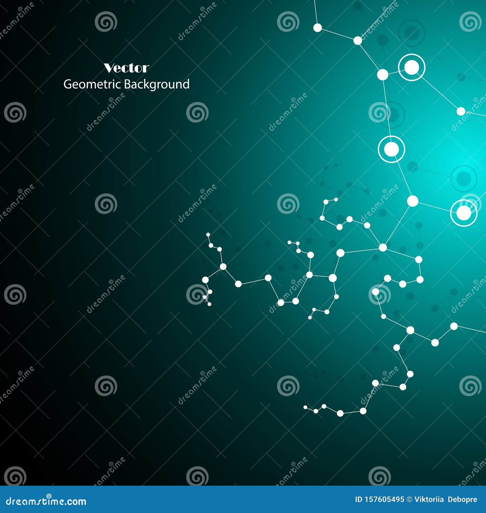 Technical Abstract Background with Connecting Dots and Lines Stock ...