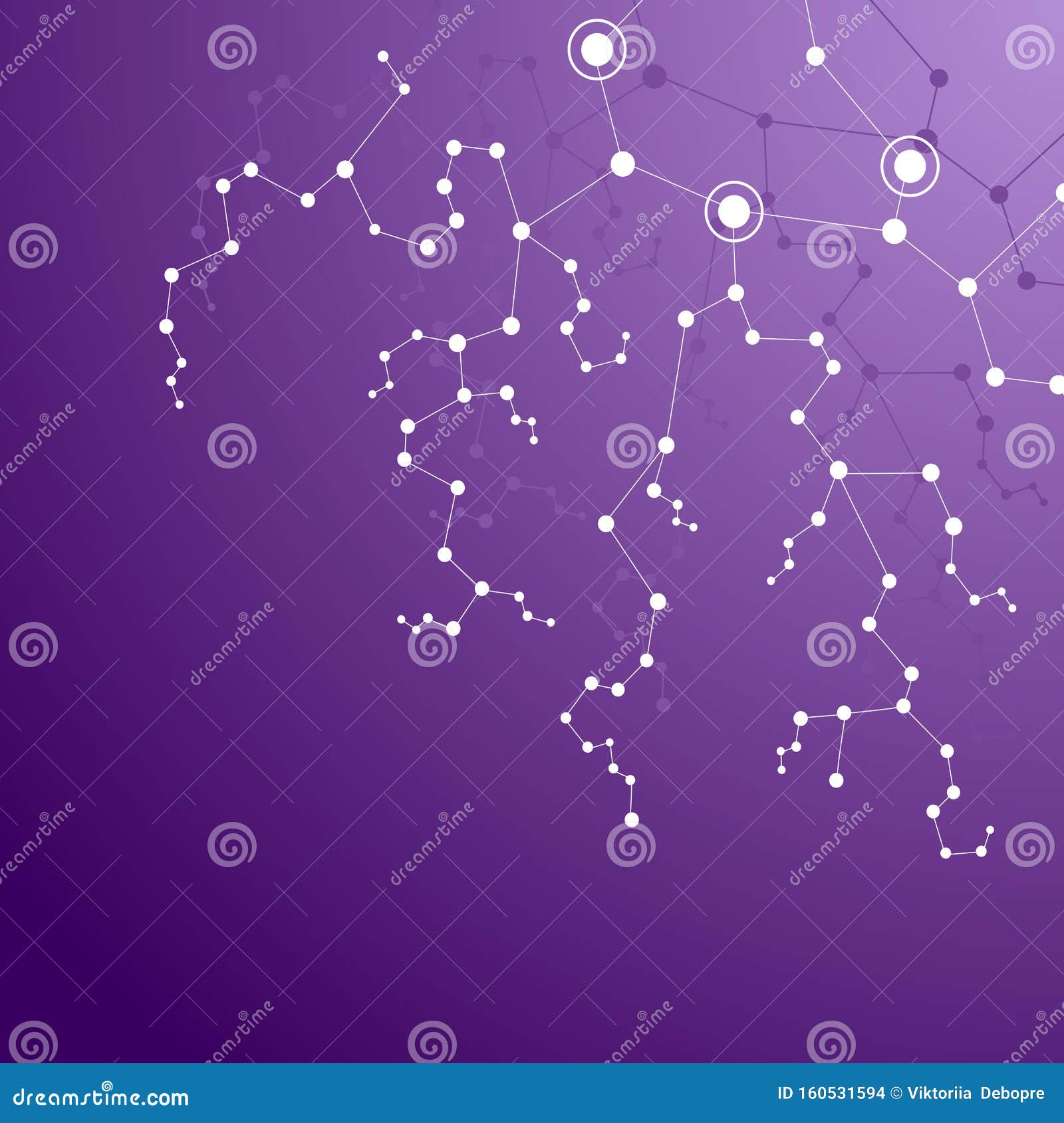 Technical Abstract Background with Connecting Dots and Lines Stock ...