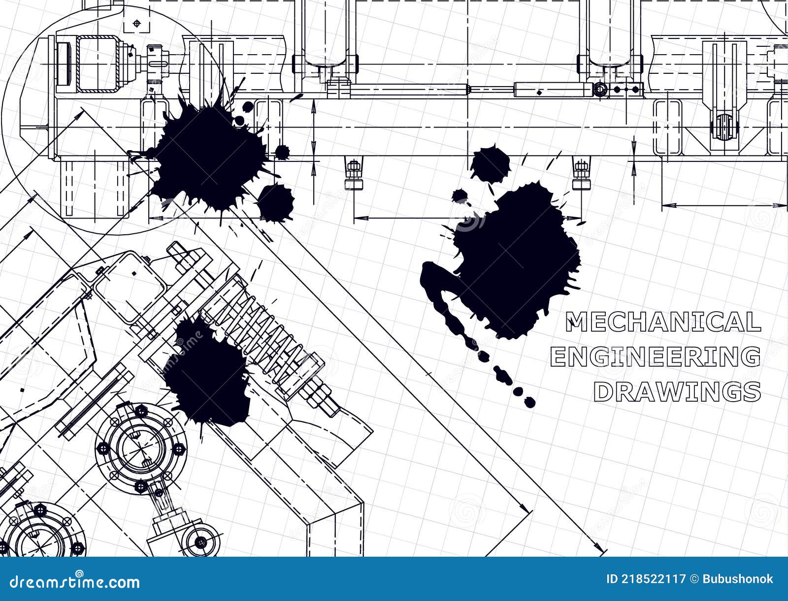 Computer Aided Design Systems. Technical Illustrations, Backgrounds ...
