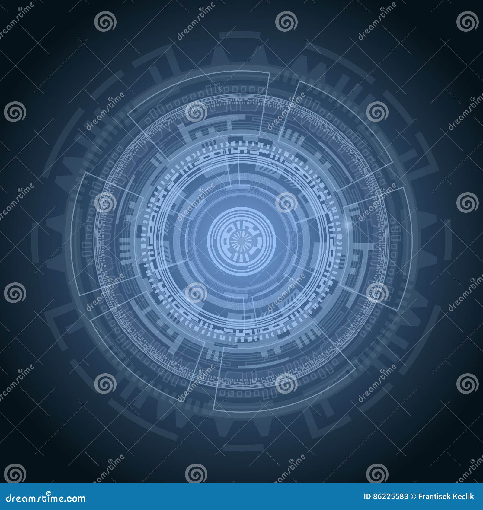 Technical Abstract Vector Illustration. Stock Vector - Illustration of ...