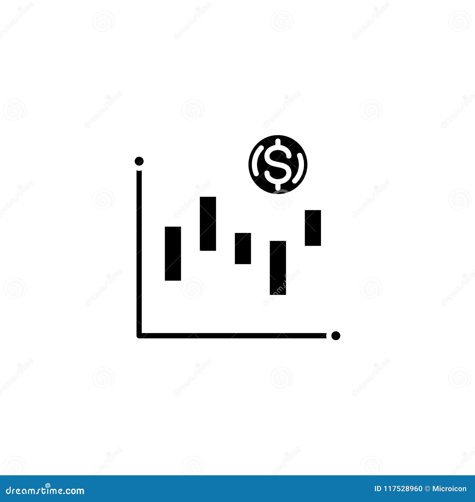 Technical Analysis Black Icon Concept. Technical Analysis Flat Vector ...