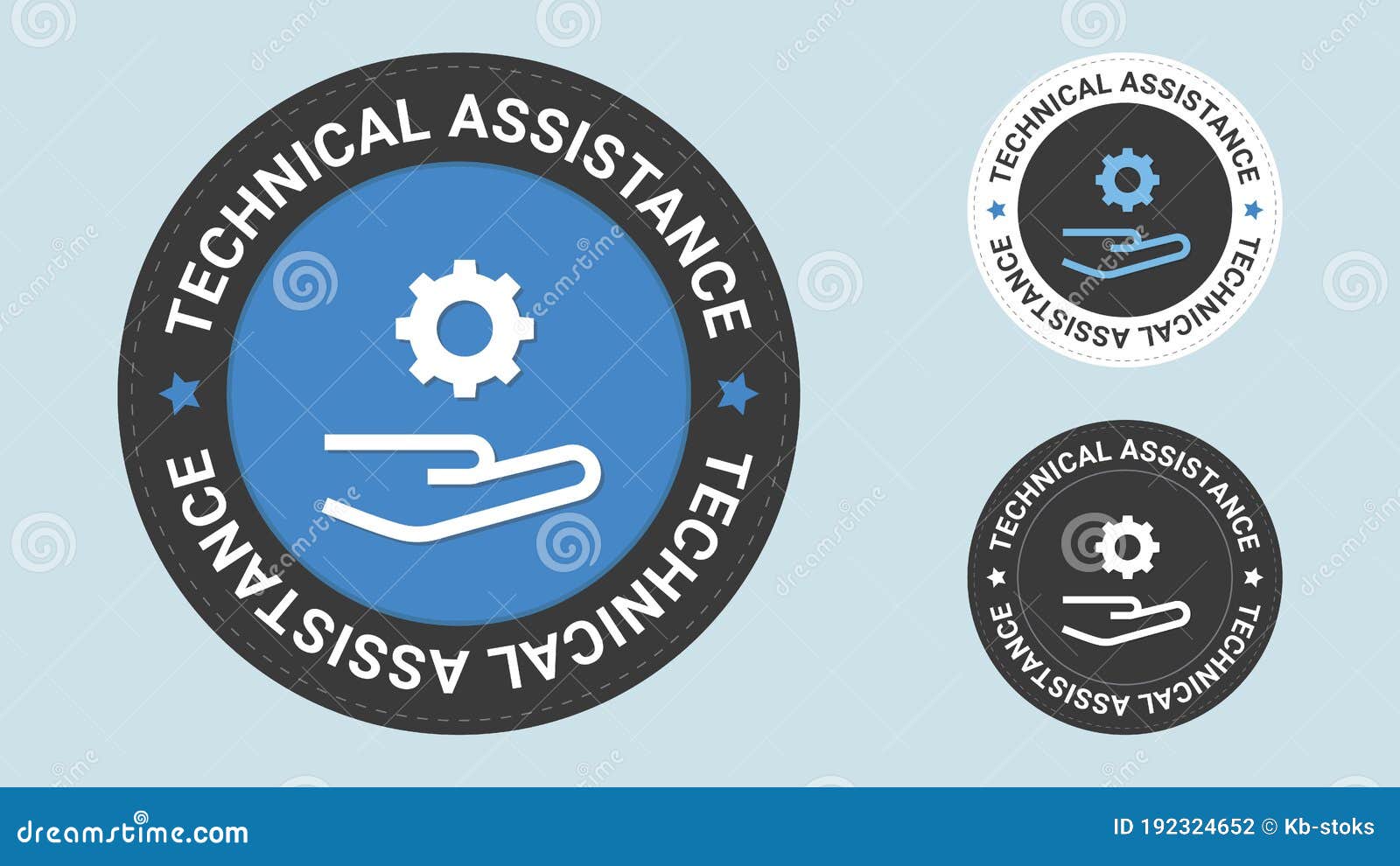 Technical Assistance Stamp Vector Illustration. Stock Vector ...