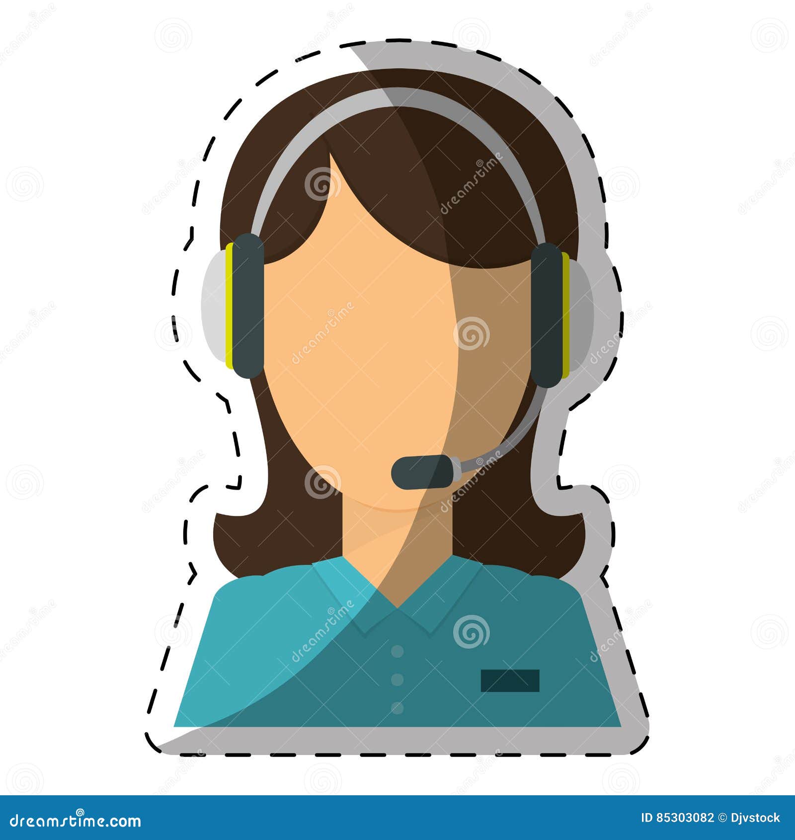 Technical Assistant Icon Image Stock Illustration - Illustration of ...