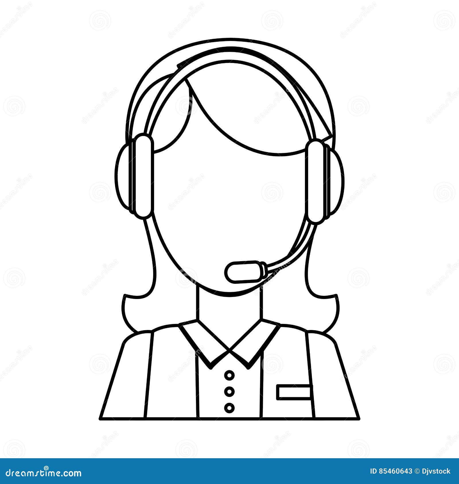 Technical Assistant Icon Image Stock Illustration - Illustration of ...