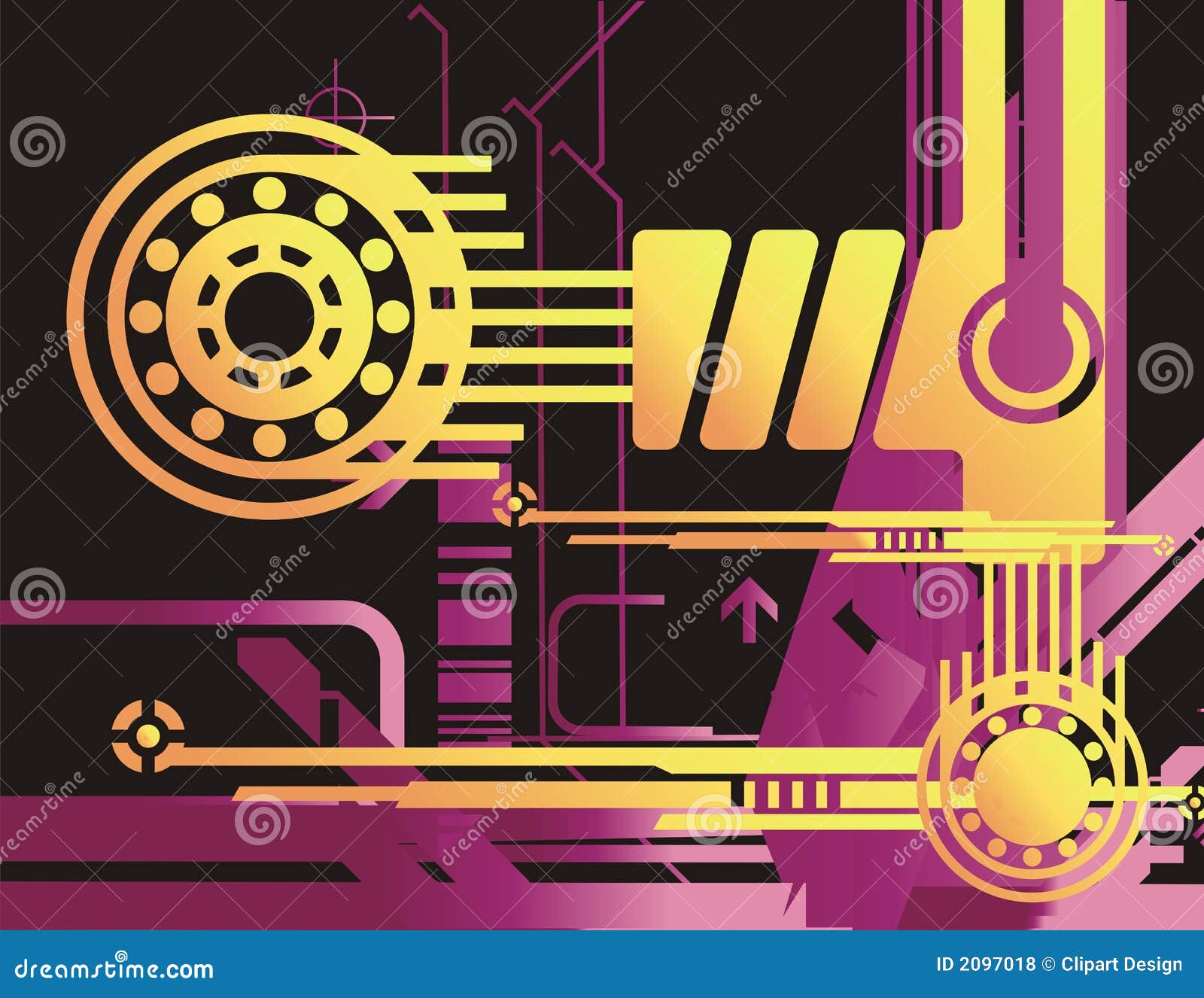 Technical Background Series Stock Vector - Illustration of colorful ...