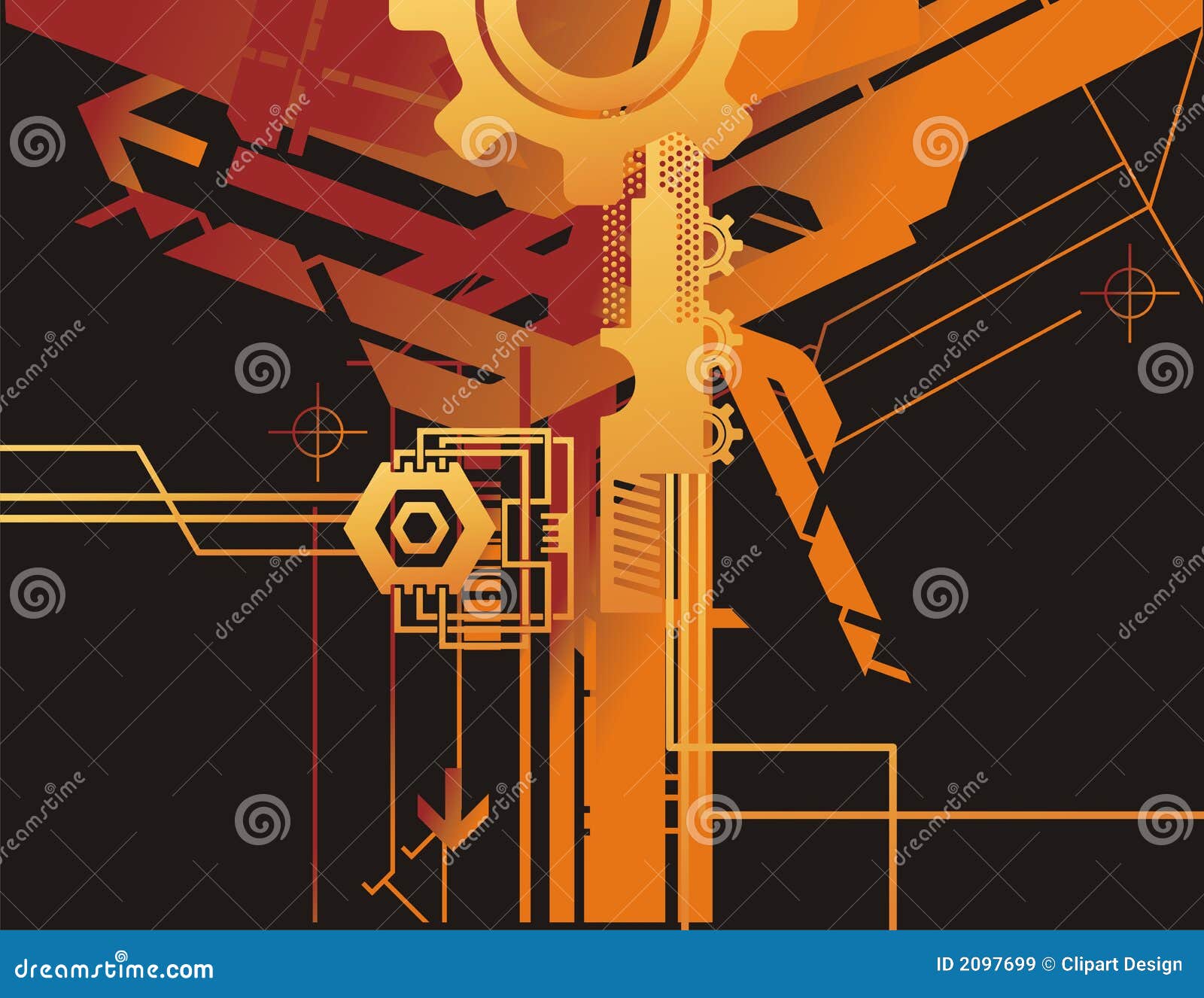 Technical Background Series Stock Vector - Illustration of gears, arrow ...