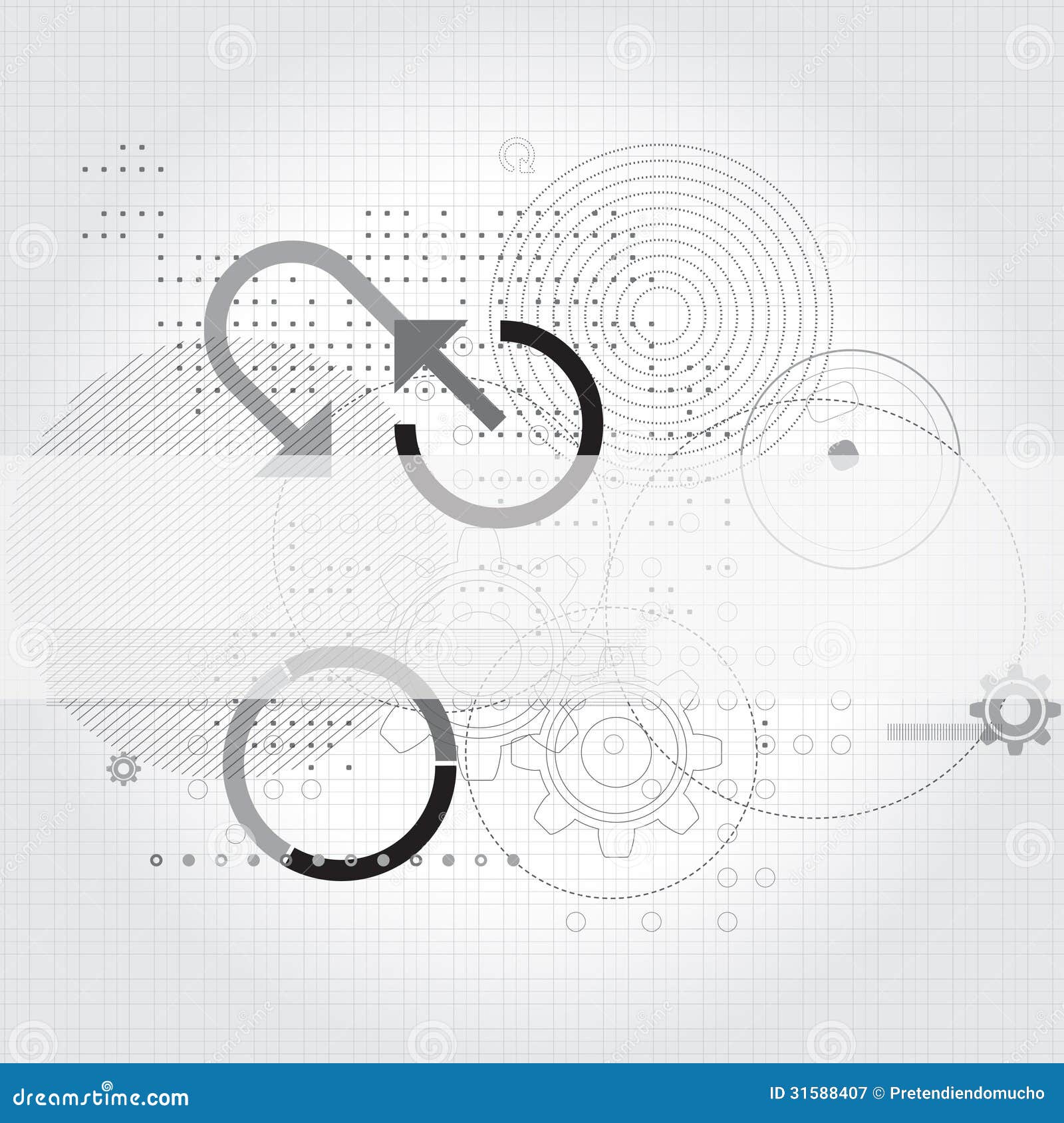 Technical banner template stock vector. Illustration of banner - 31588407